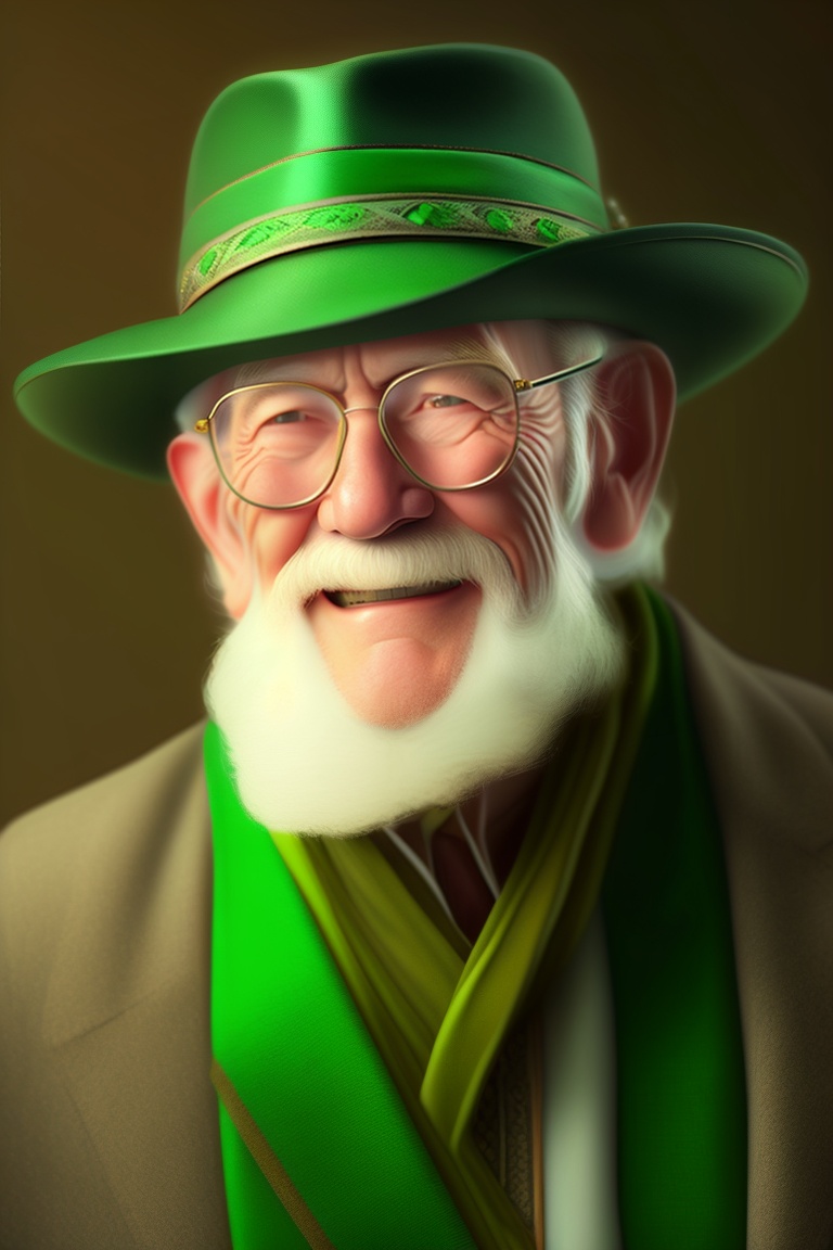 Lexica - Old man , background green