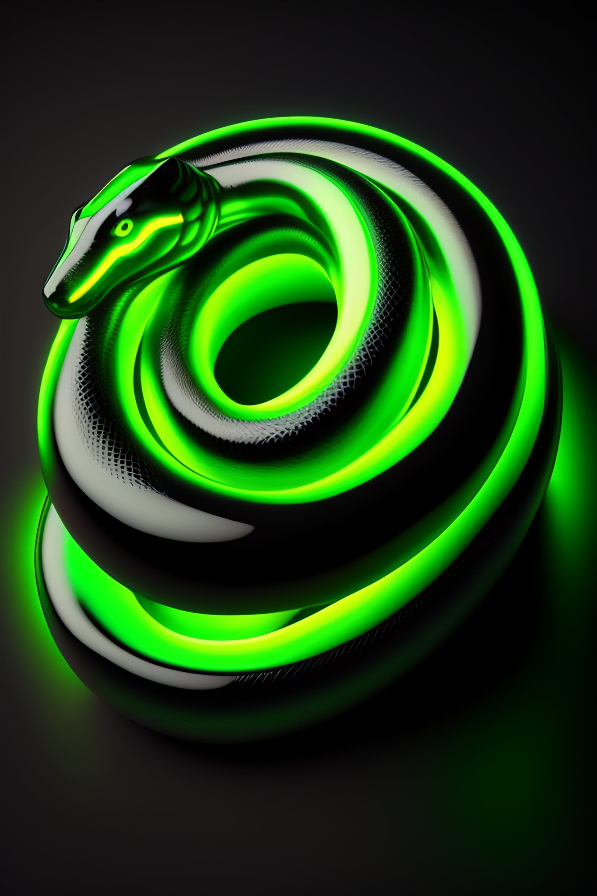 Lexica - Black and green symbol, snake symbol by style of adam ...