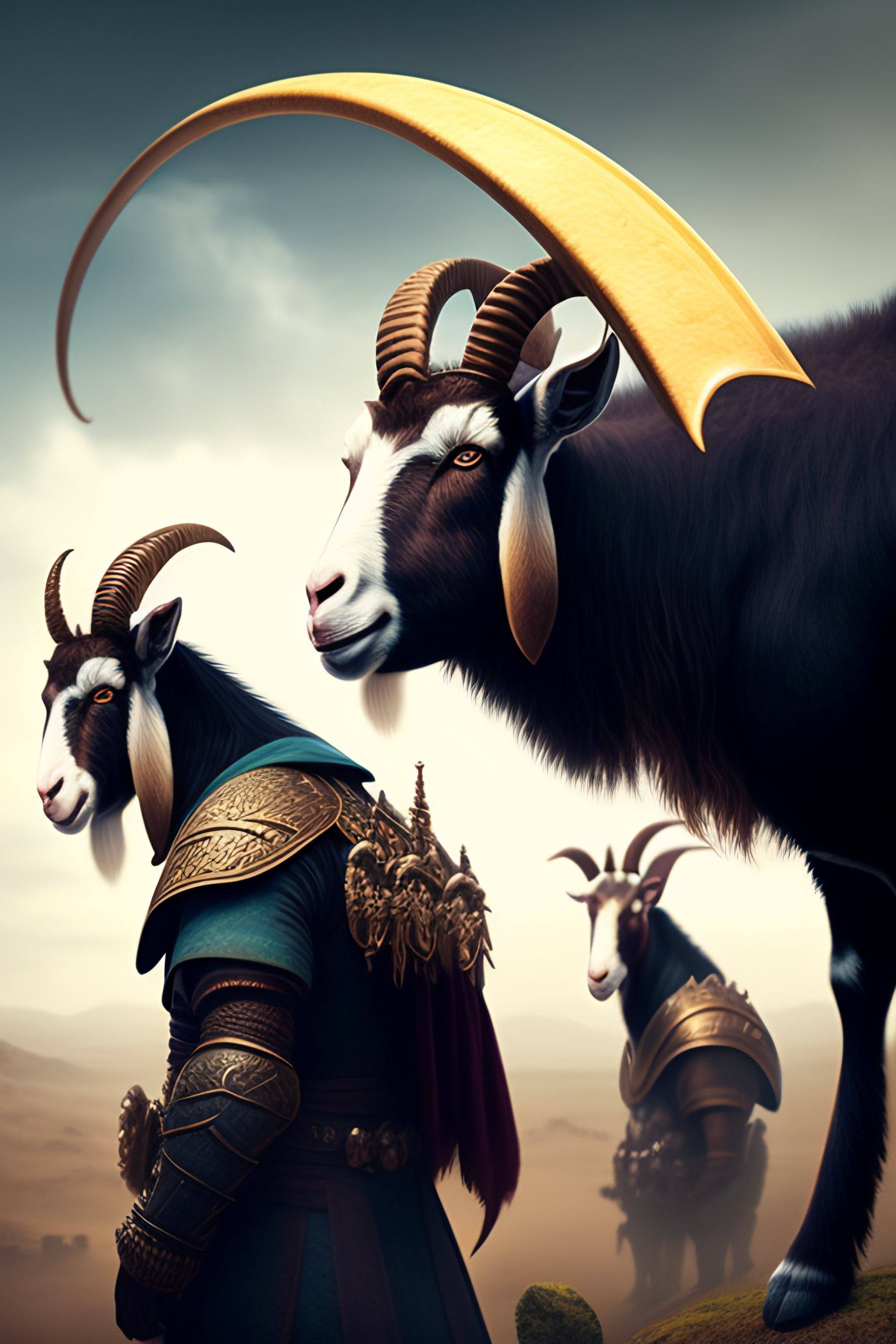 Lexica - A group of goat-headed monster warriors