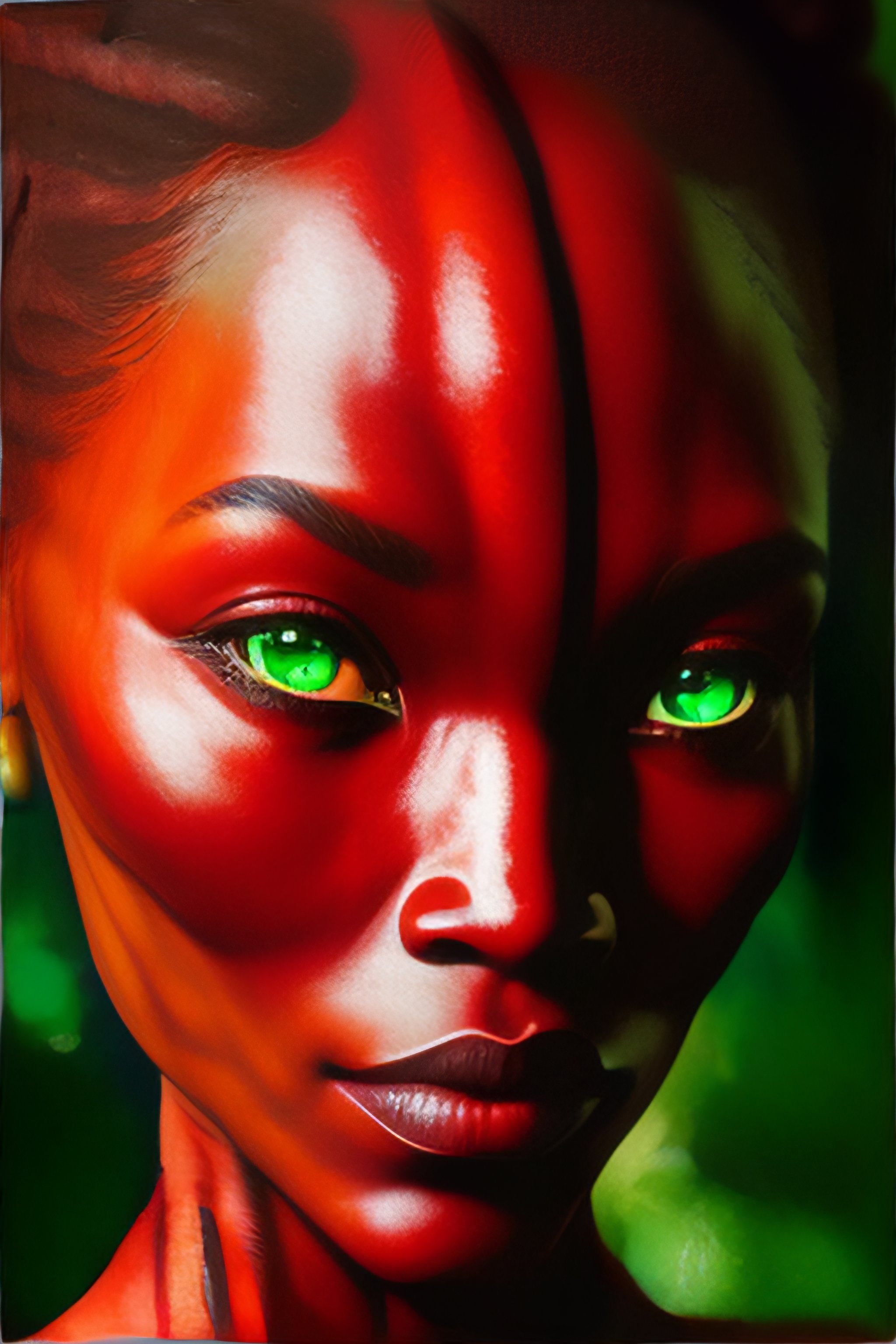 Lexica - Alien with red wood skin, ultra realistic, realistic, alien ...