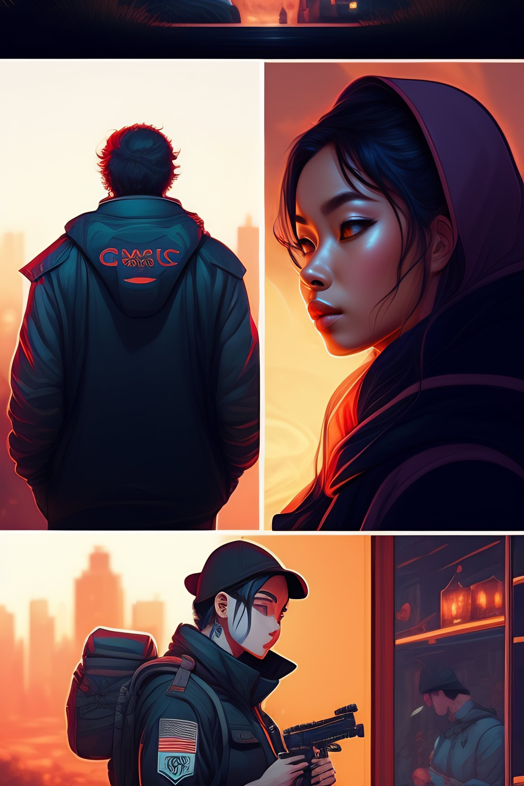 Lexica - Comic page made up of art by the best artists Trending on Artstation. Slice-of-life ...