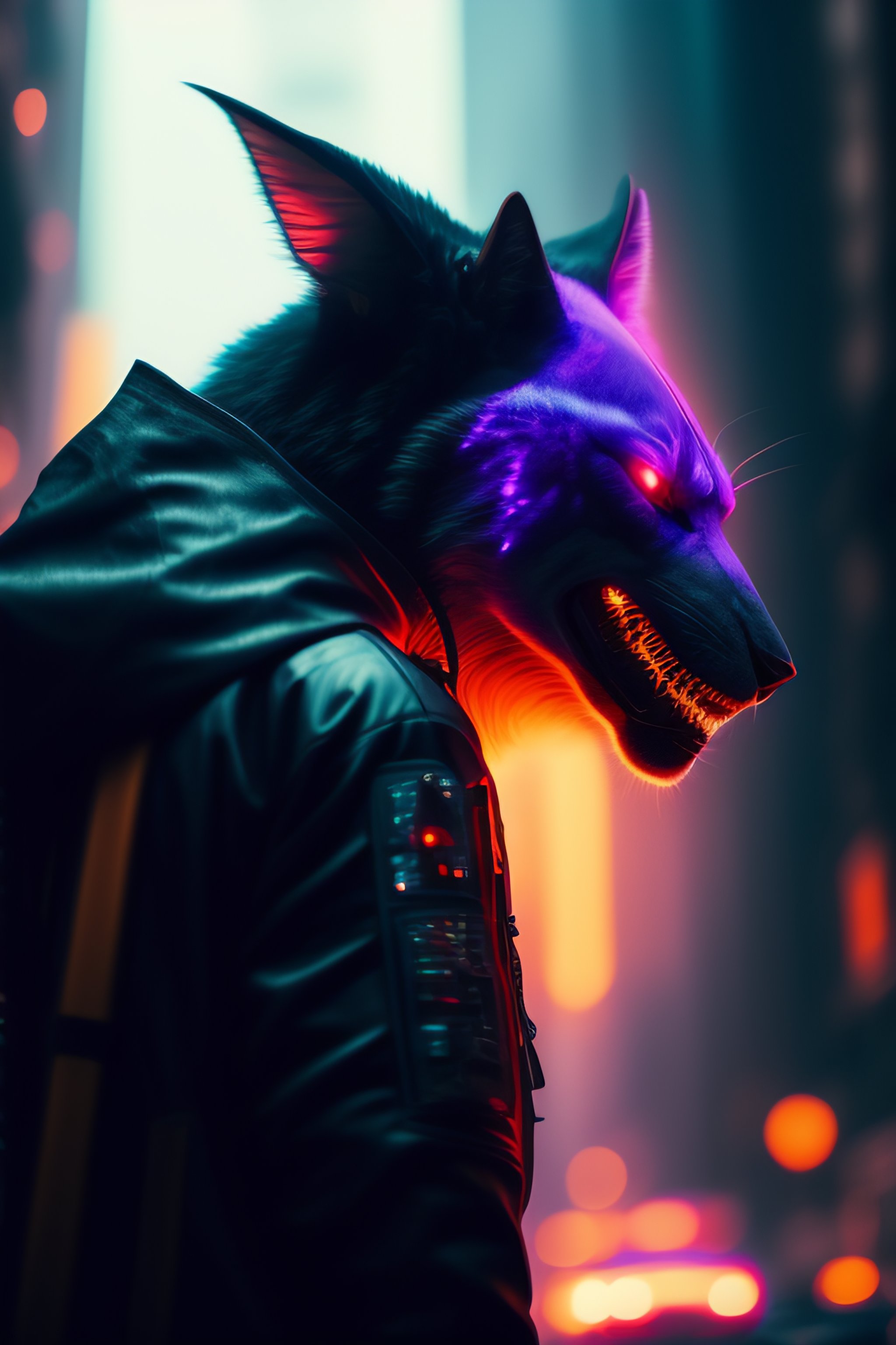 Lexica - Demons in the future, cyberpunk,4K,monster,tech