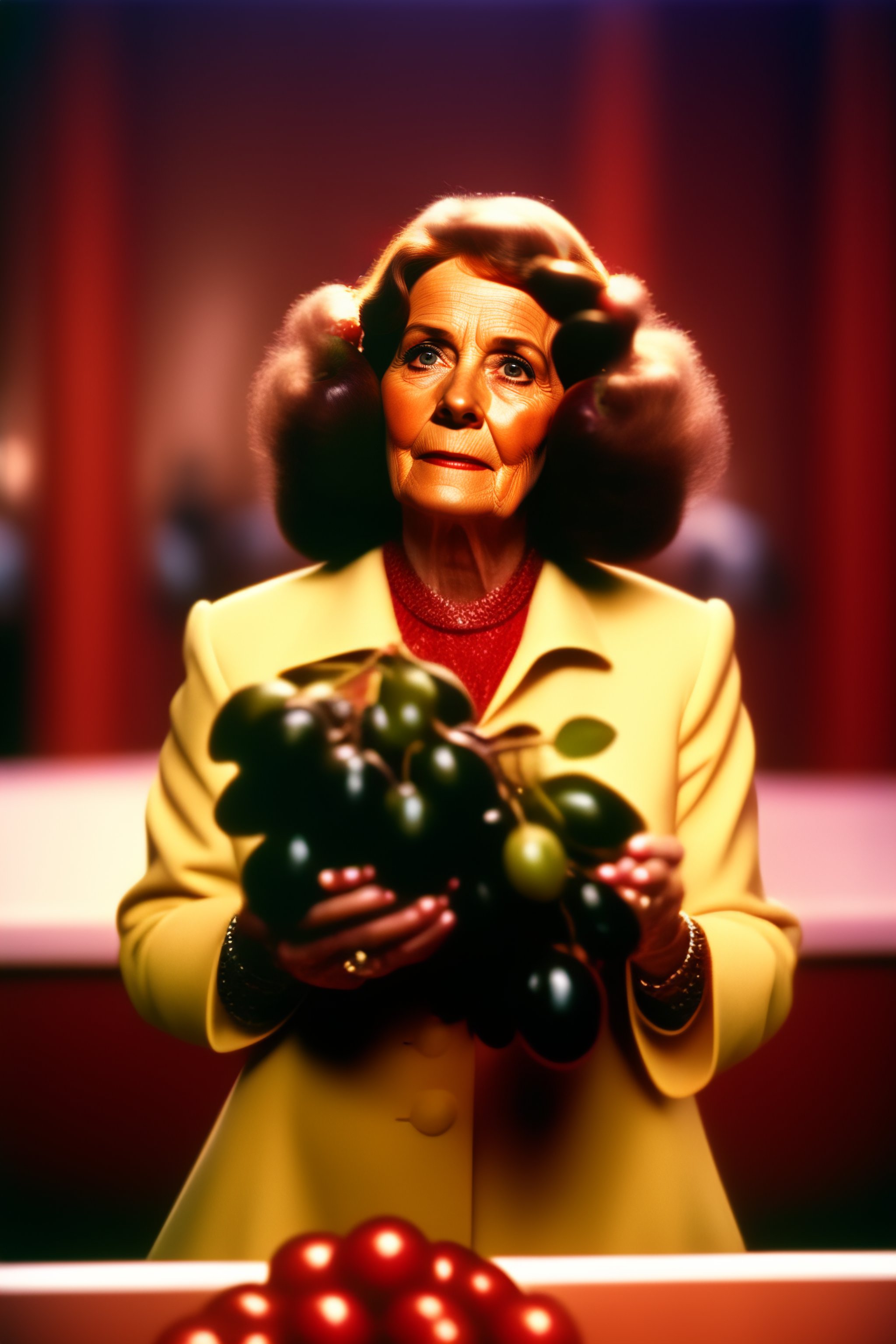 Lexica - 70 s film still from a horror movie of an elderly woman ...