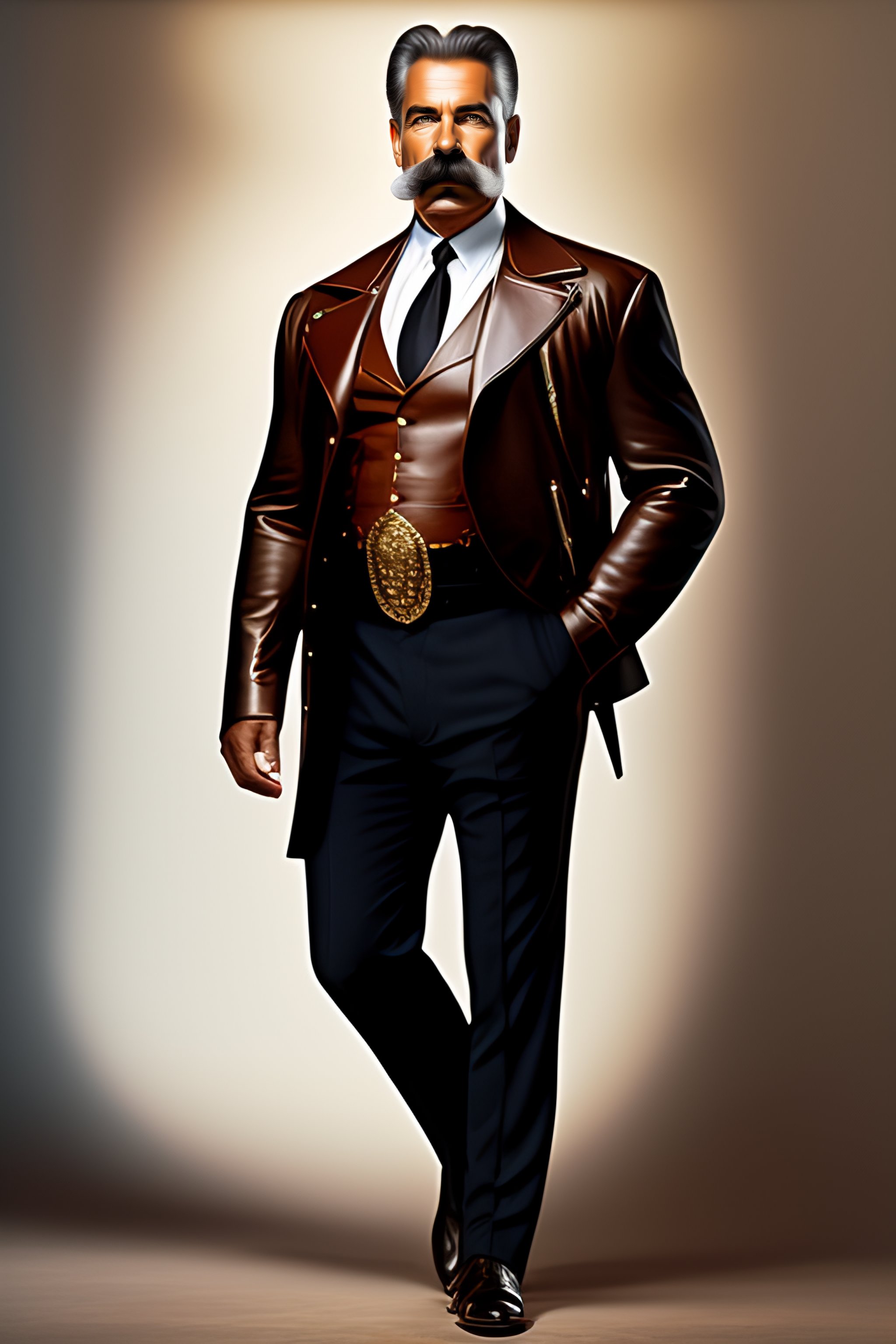 Lexica - Photorealistic portrait of a 53 year old policeman with a ...