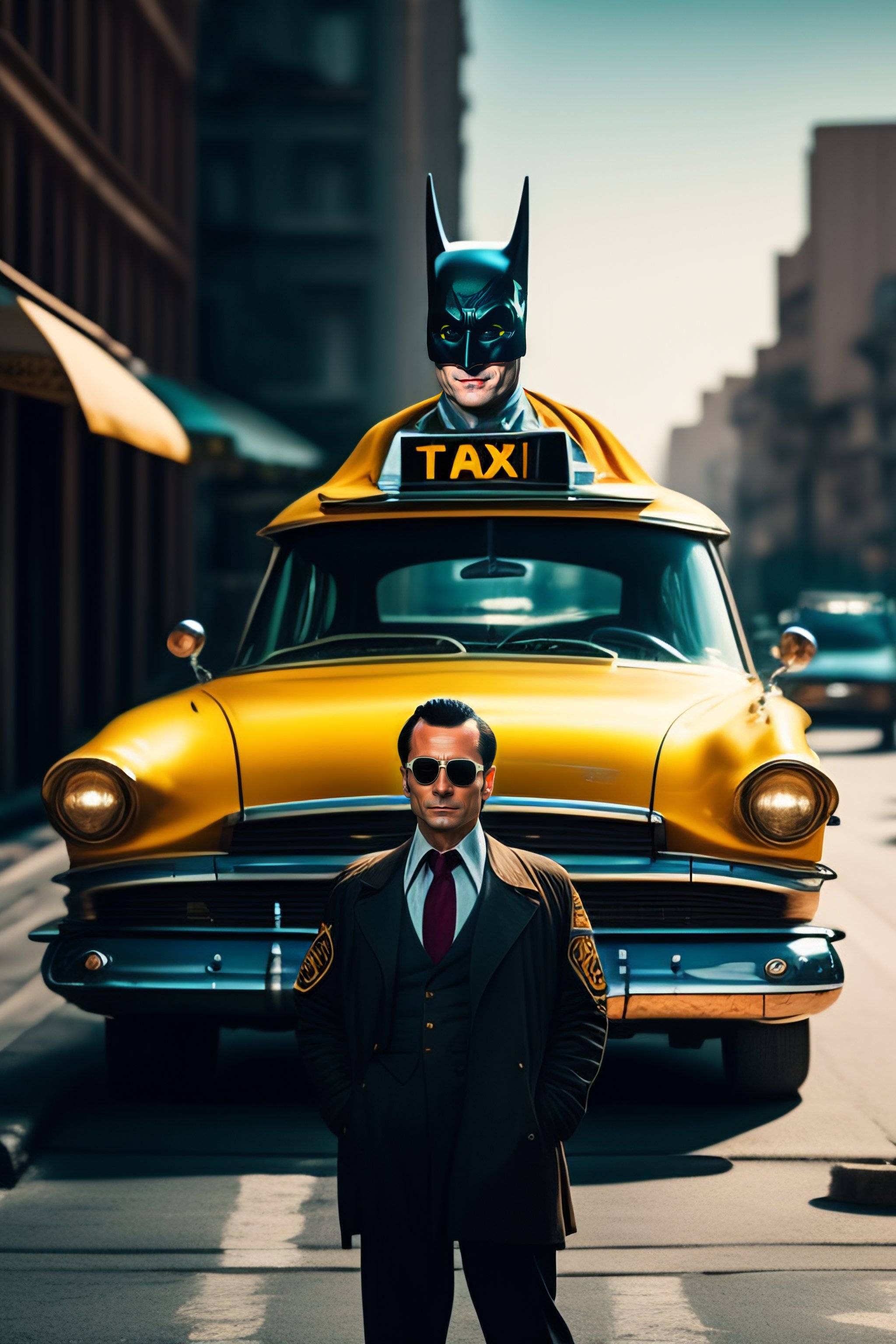 Lexica - Taxi driver movie color correction man holding gun on the ...