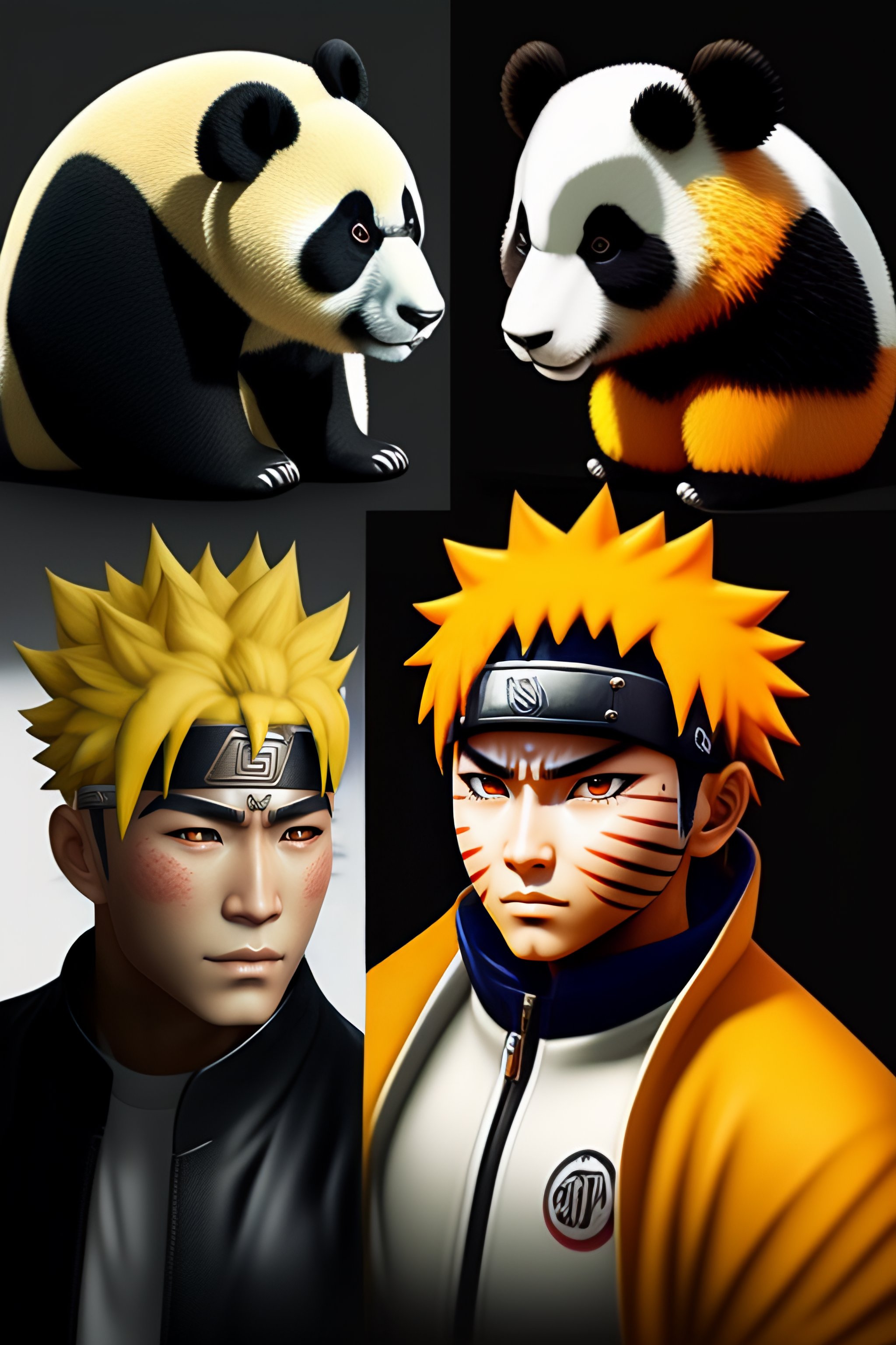 Lexica - Naruto, panda, cool, realstic
