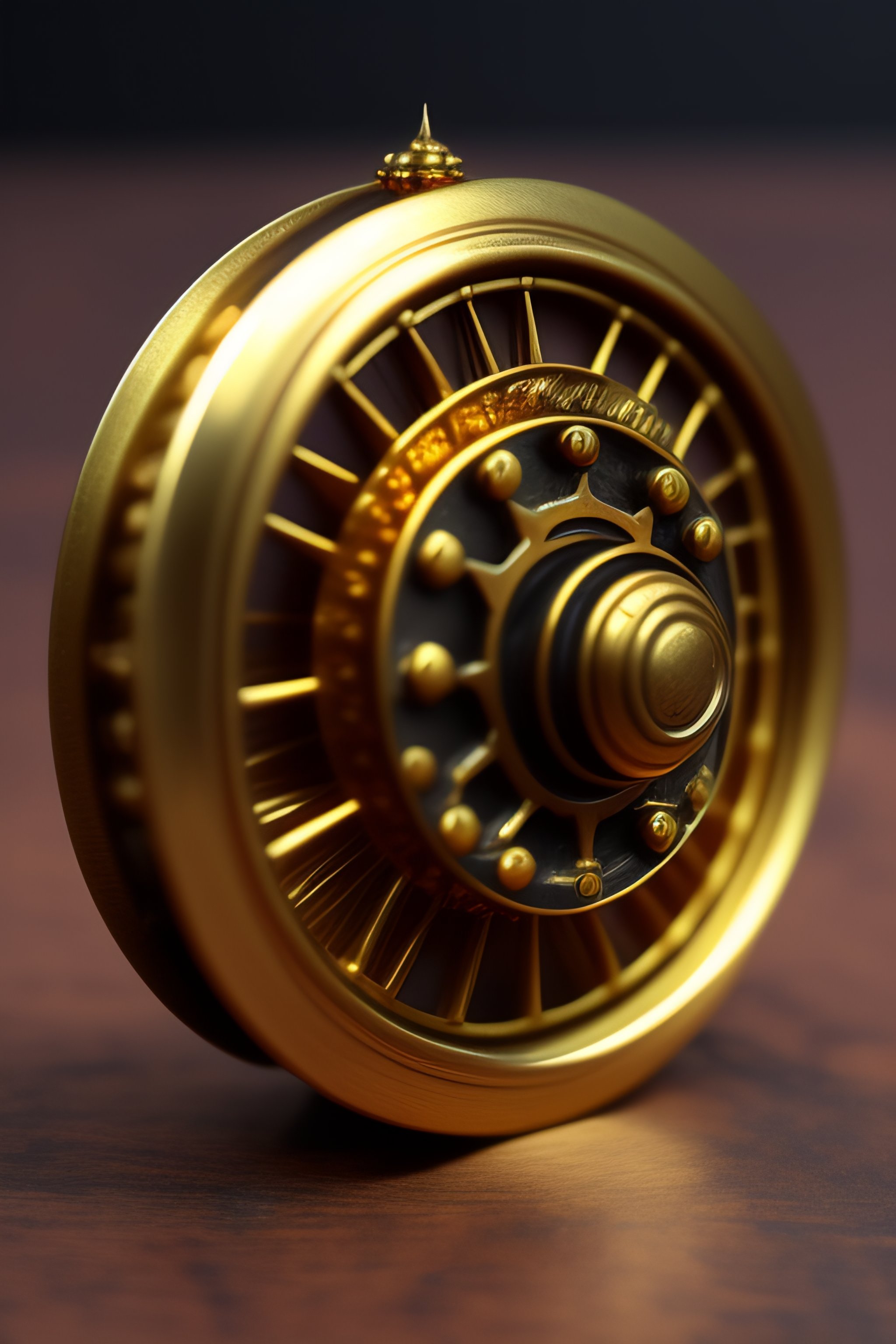 Lexica - A golden batman in steam punk style, cog wheels,