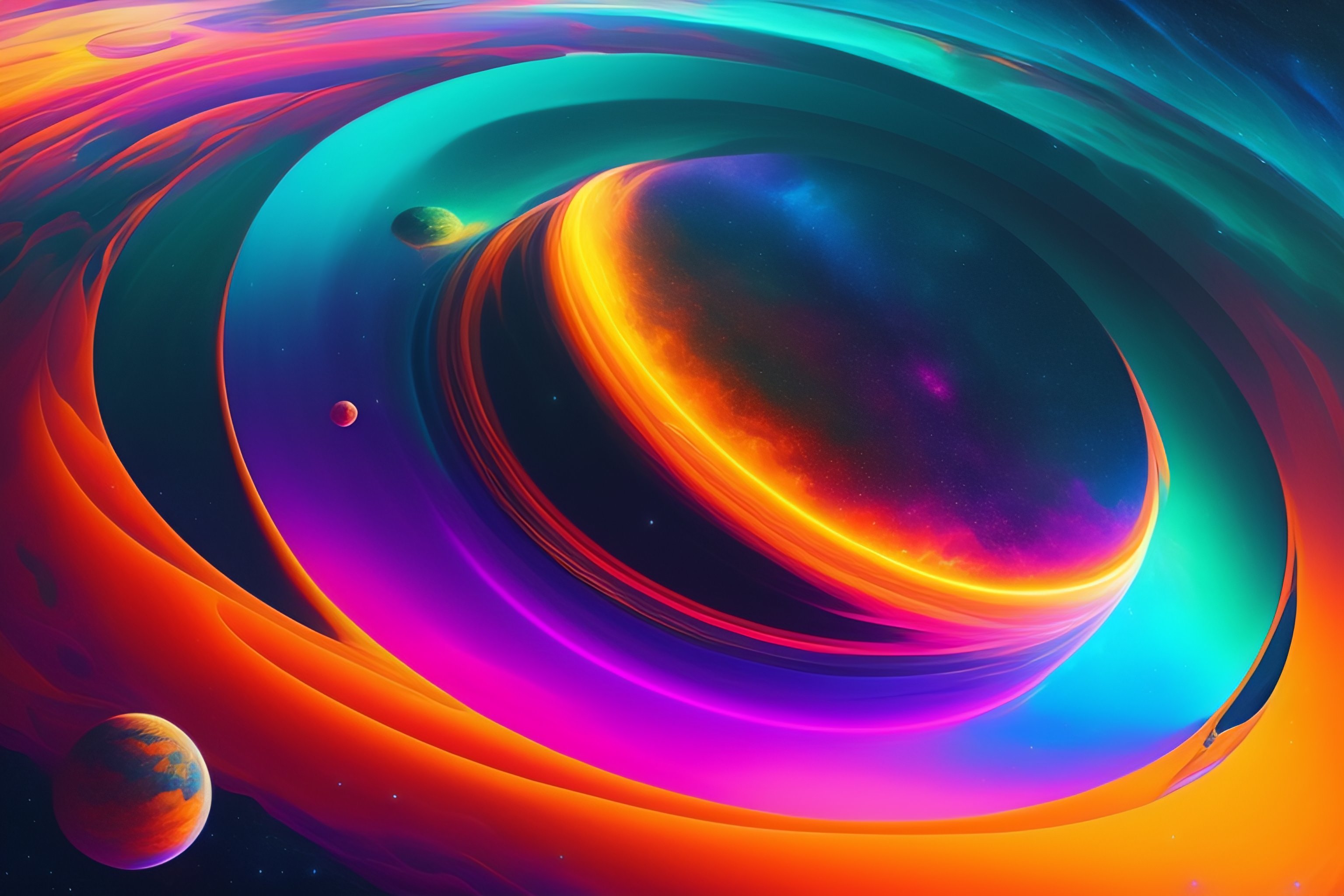 Lexica - Cosmos orbit, highly saturated colors, detailed illustration ...