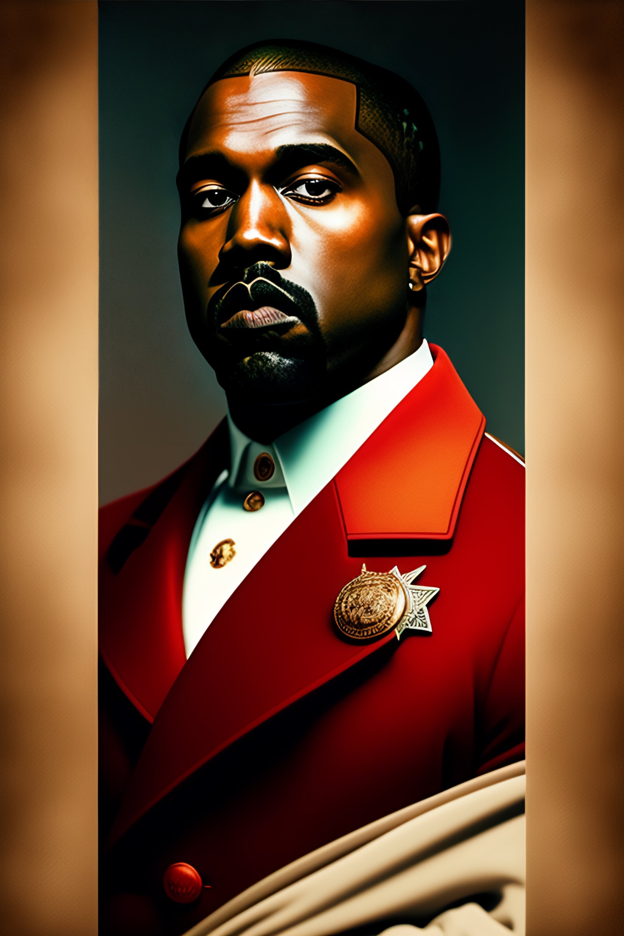Lexica - Portrait of Kanye West as Adolf Hitler