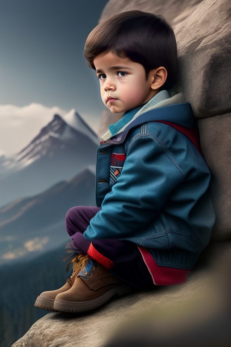 Lexica - A real image of a poor and humble boy, with a sad look ...