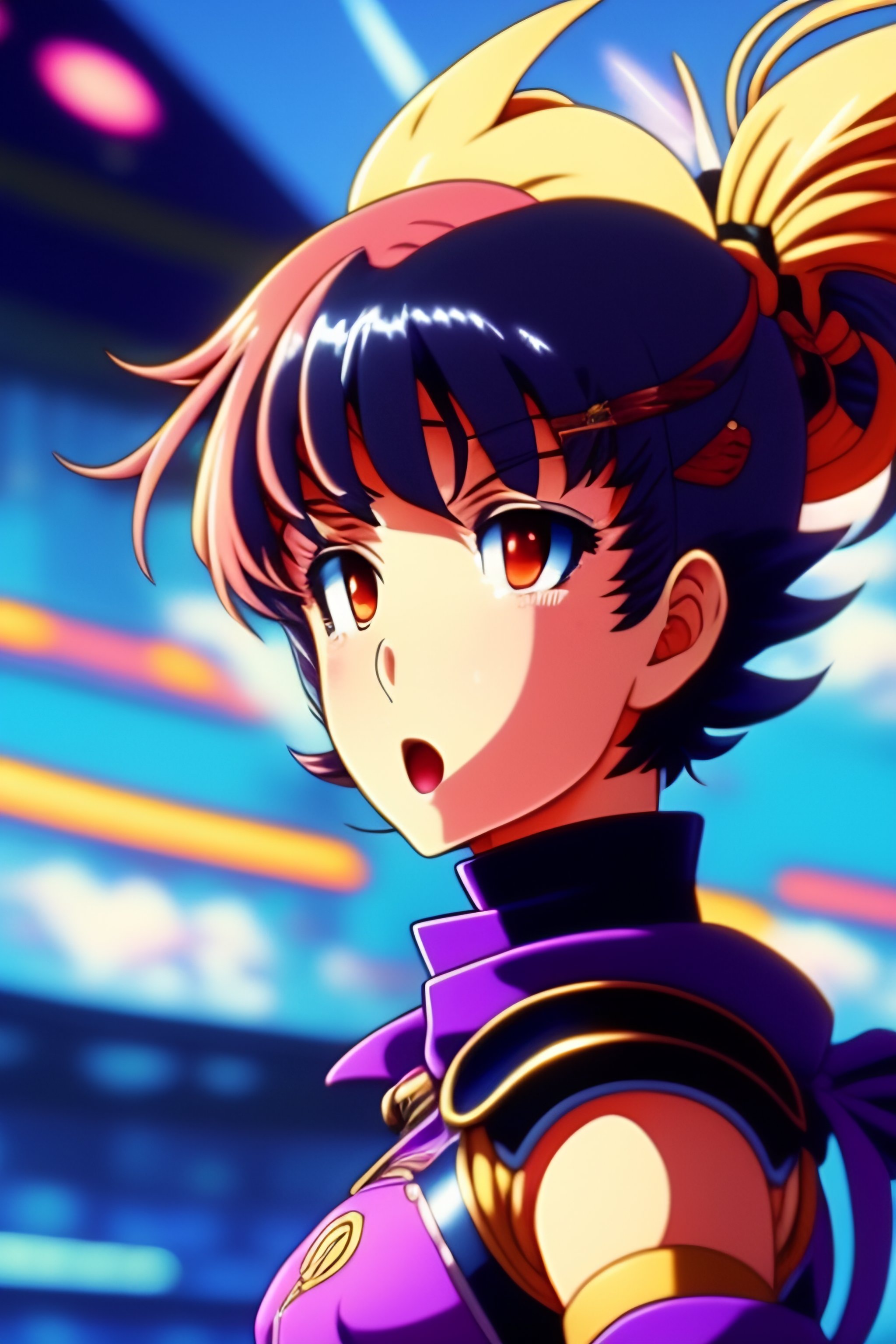 Lexica - Vintage anime screenshot from a galactic gladiator, 90’s anime ...