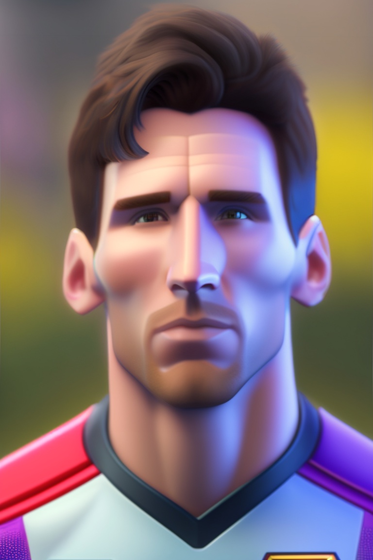 Lexica - Robot, face, messi