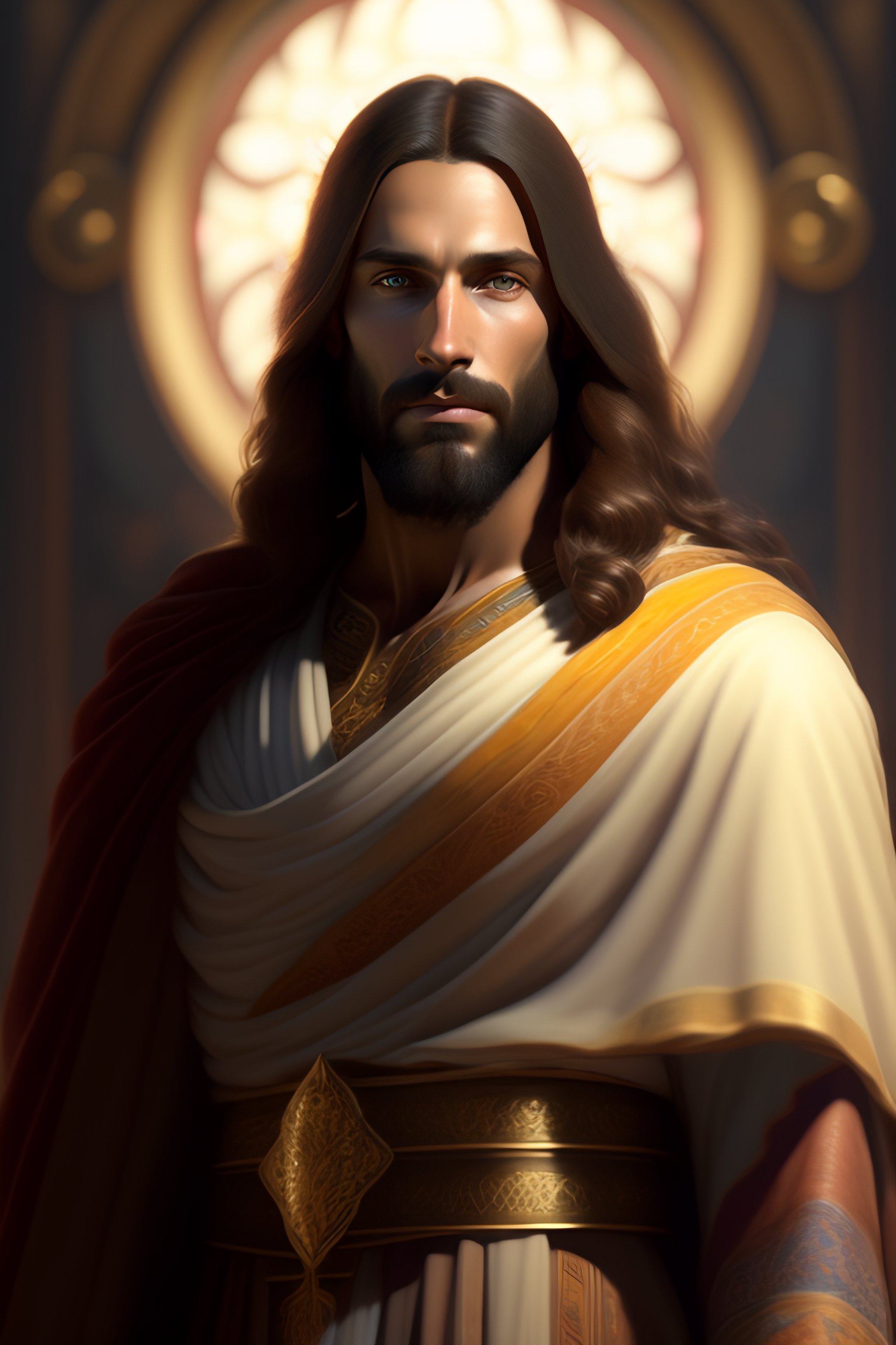 Lexica - Portrait of jesus christ, realistic, highly detailed ...