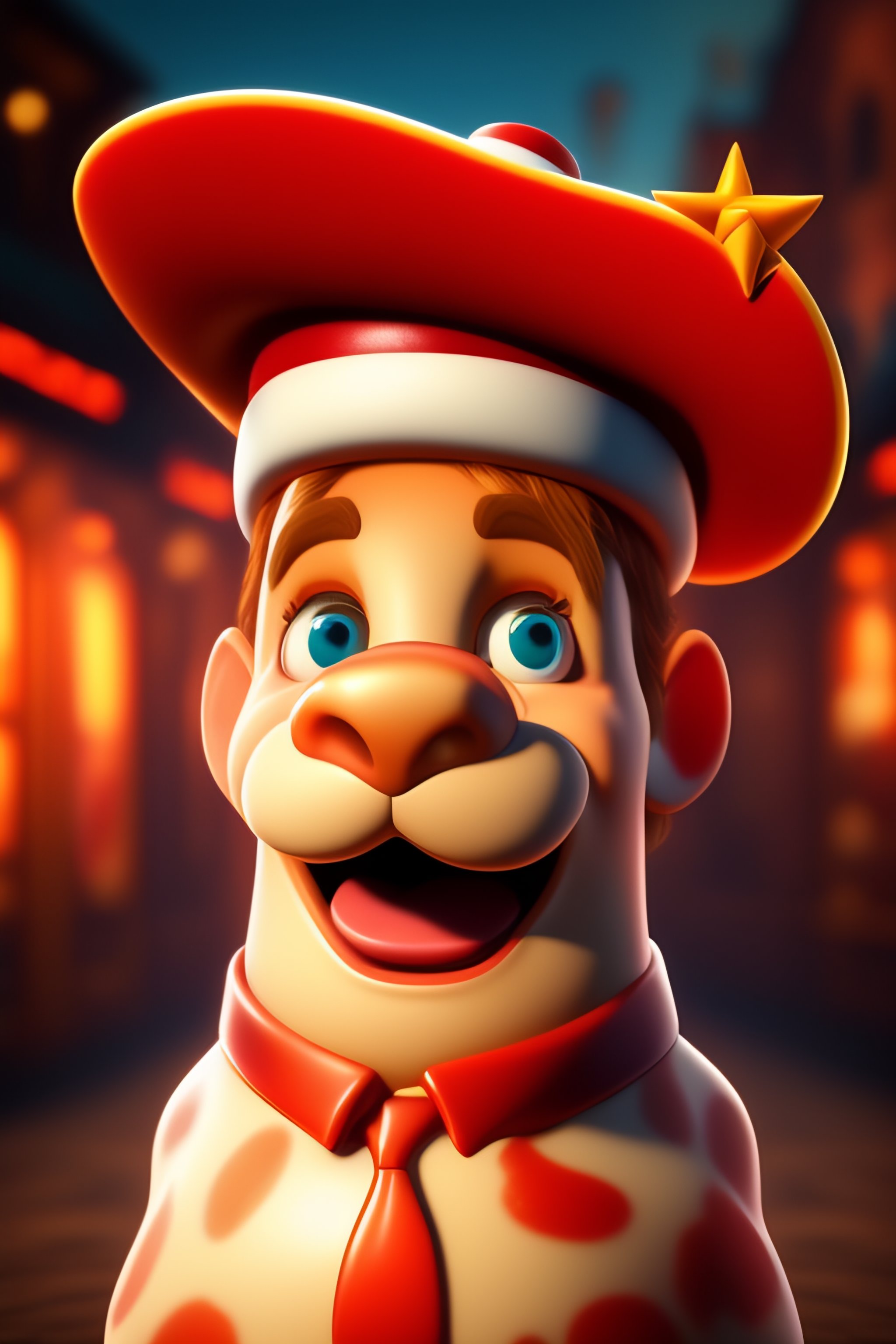 Lexica - Cartoon pfp image of a bacon person