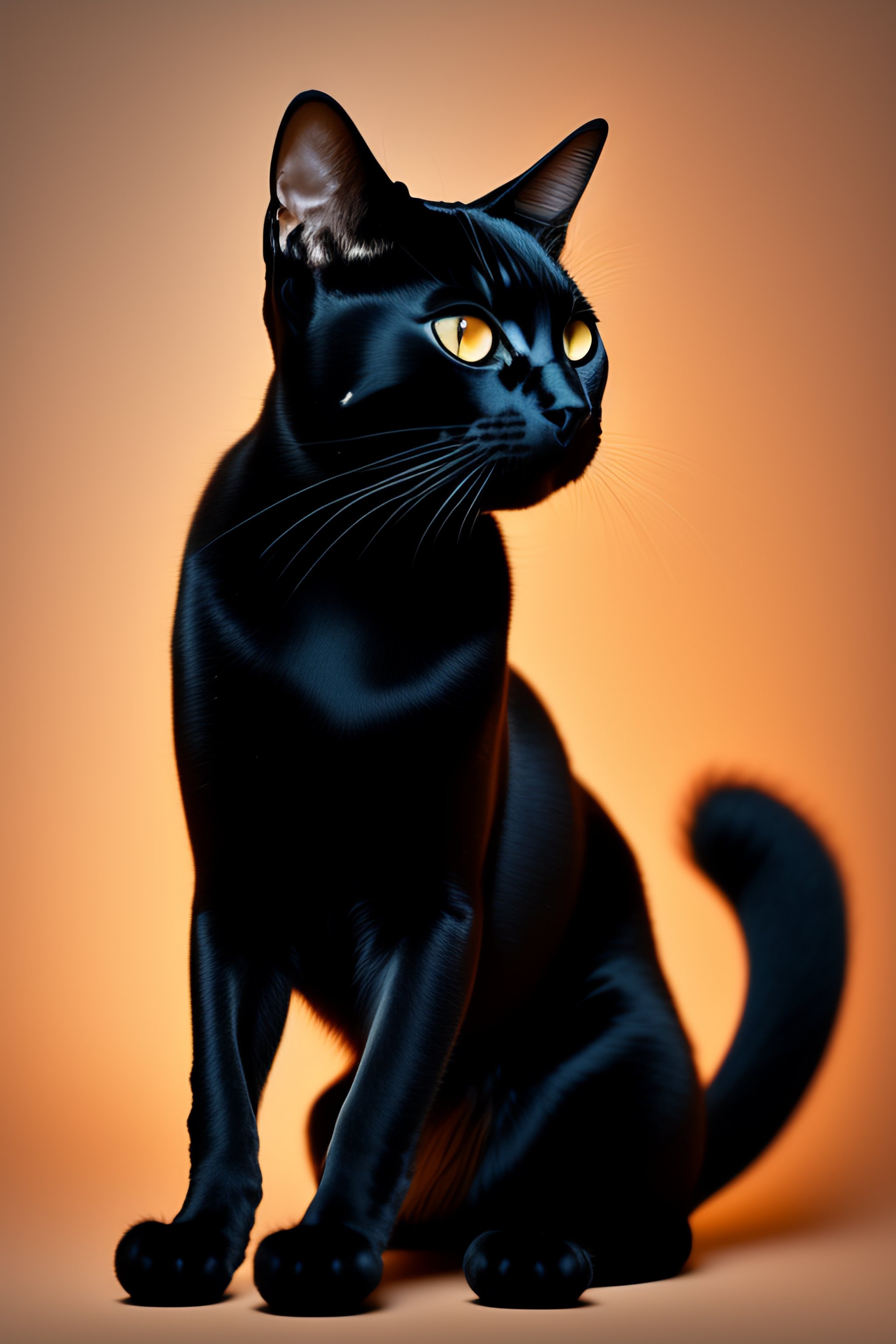 Lexica - Villainous black cat with freaky body in tight clothes