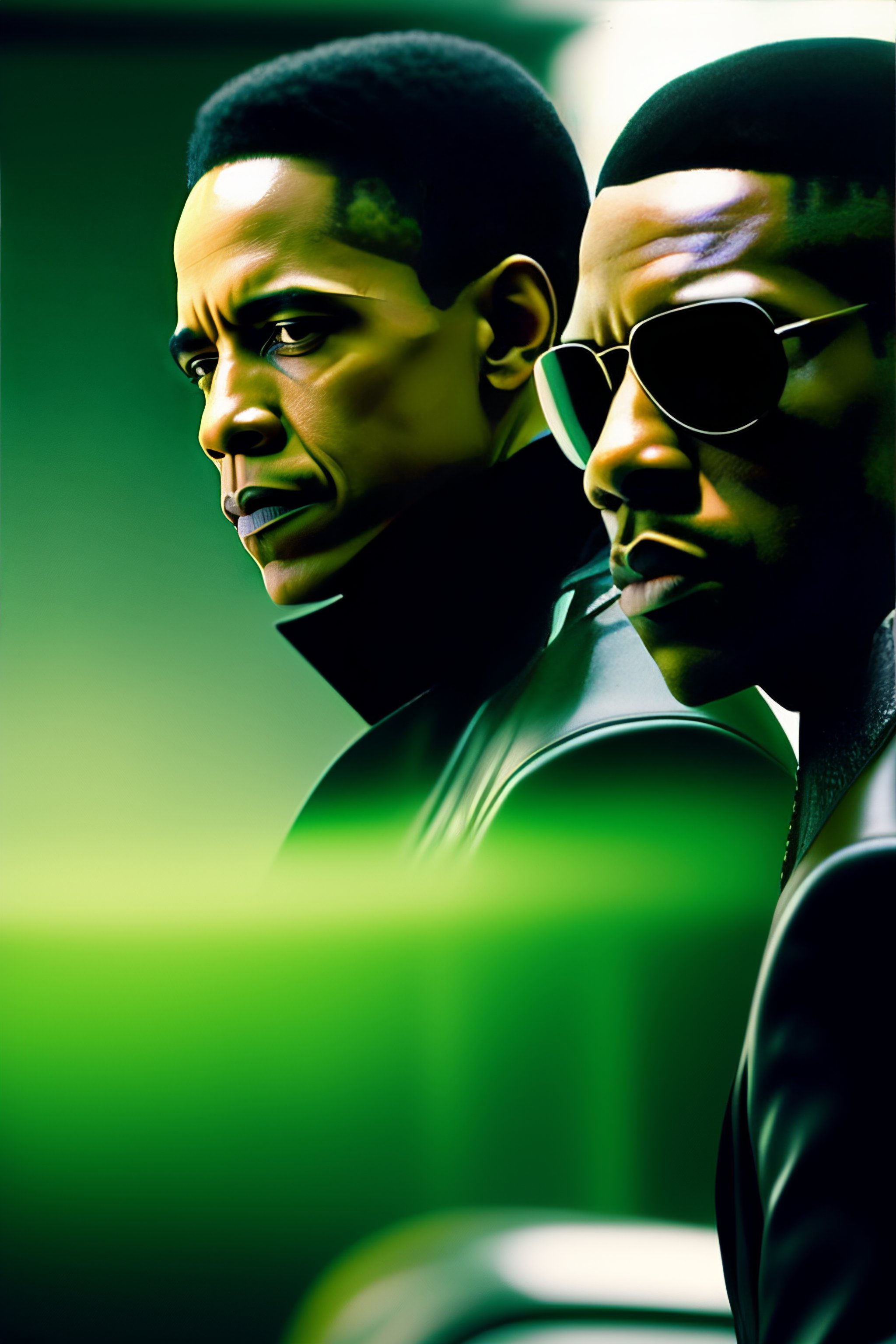 Lexica - Film still of obama as Neo in the matrix, full body, leather ...