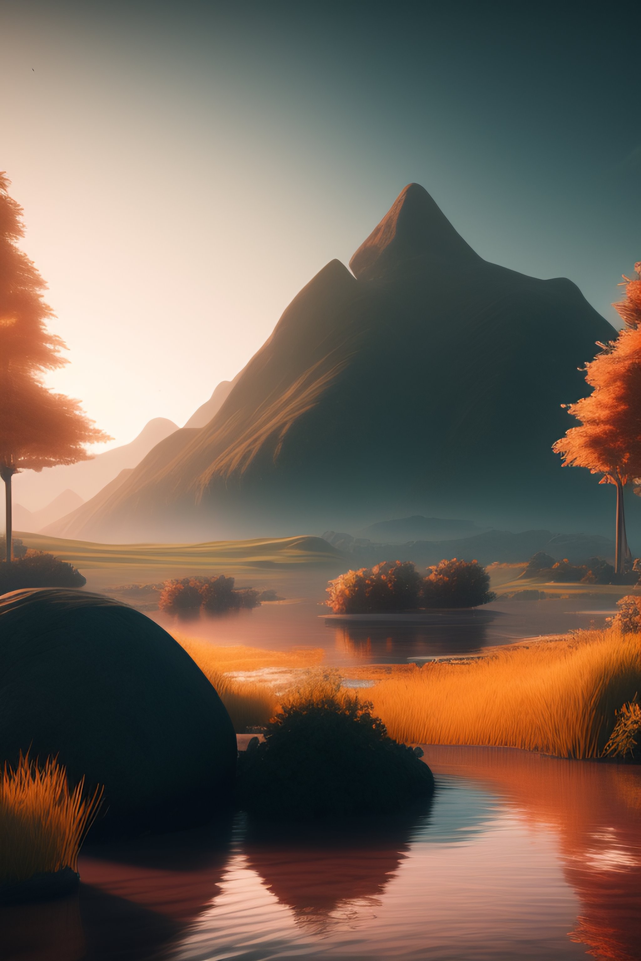 Lexica - Peaceful landscape, cinematic, 8k, detailed, realistic ...