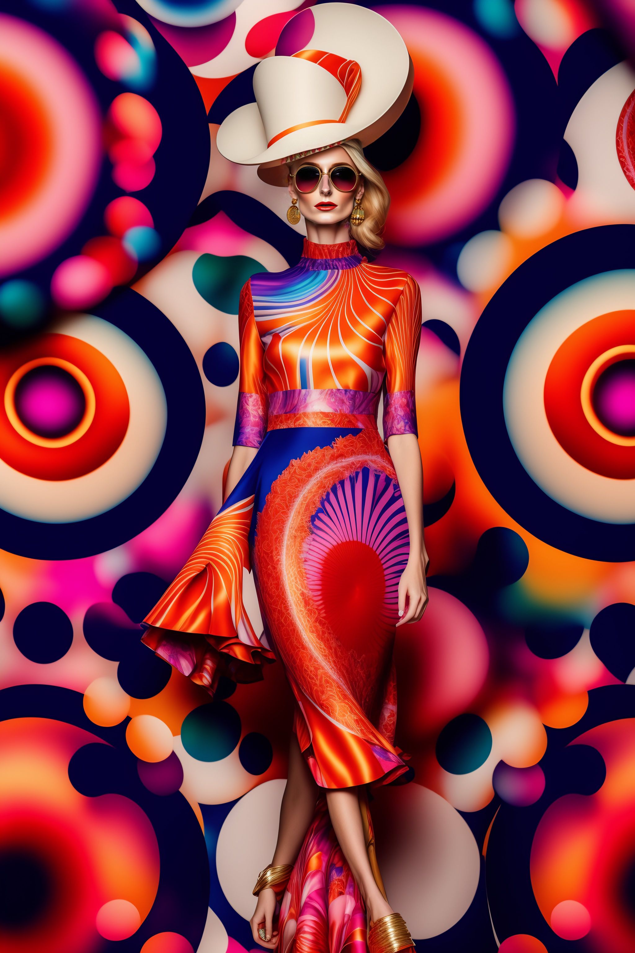 Lexica - Fashion show into fashion style digital printed fabric pattern ...