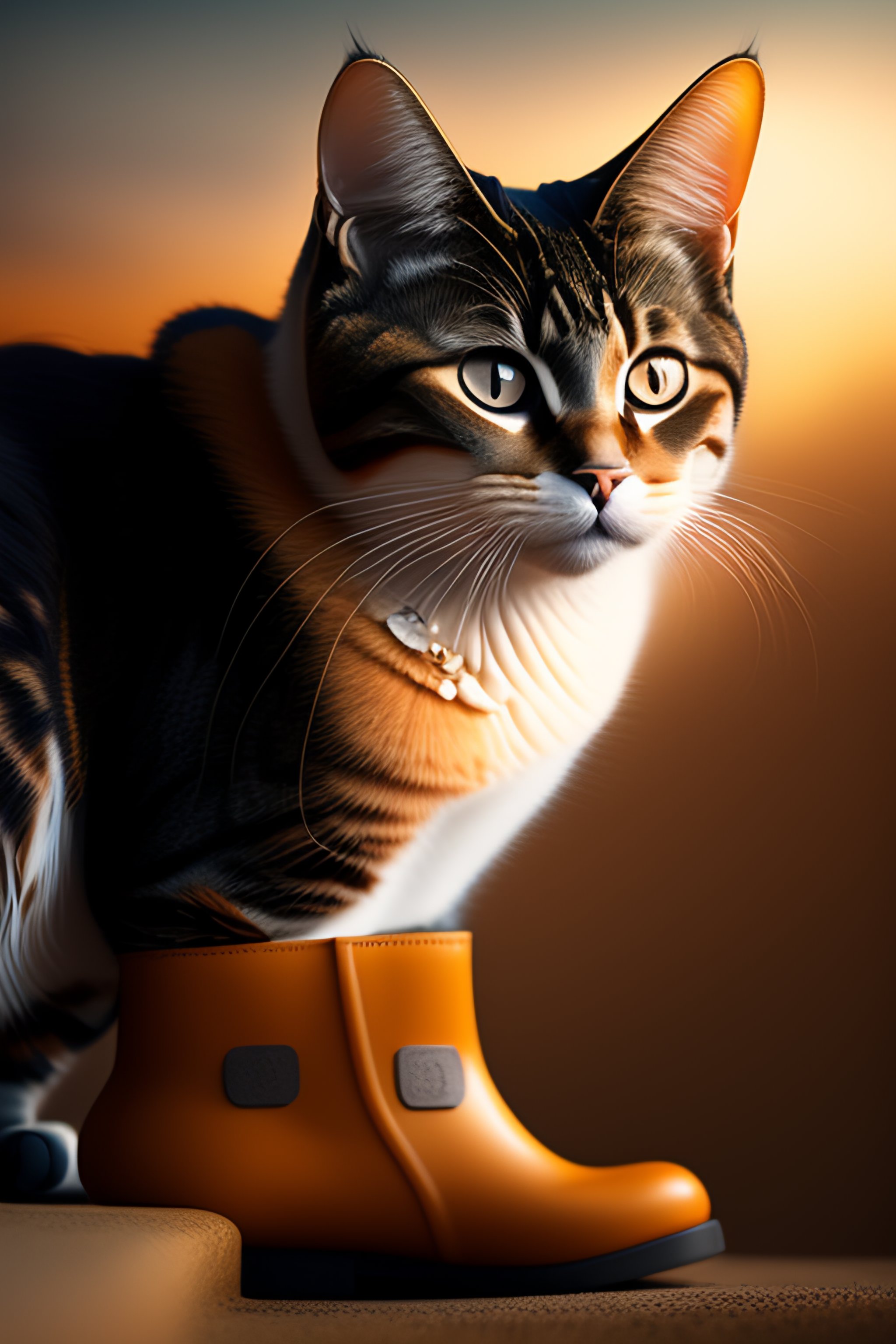 Lexica - A cat with boots