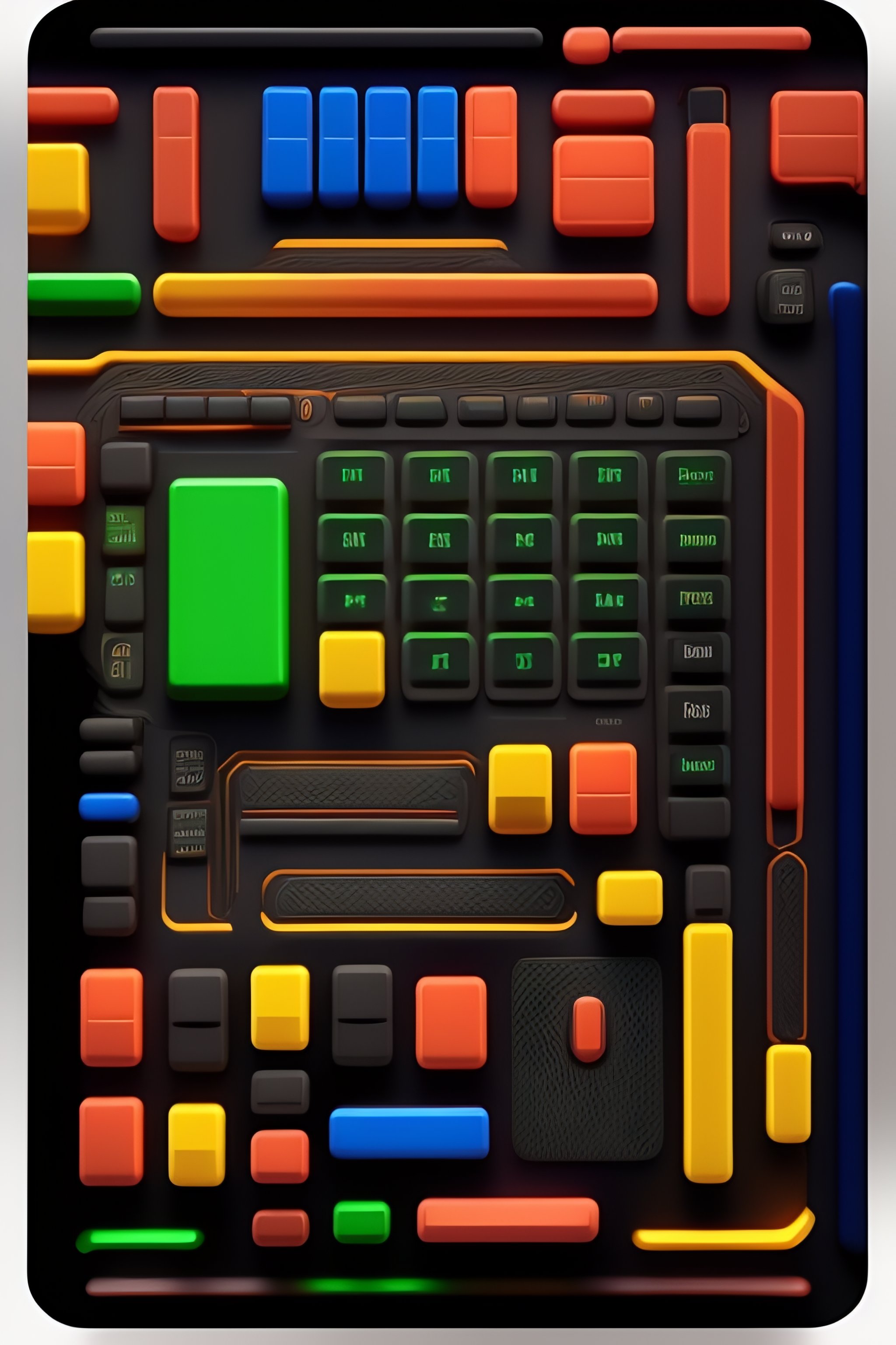 Lexica - A gaming pattern in 4K for twitch channel