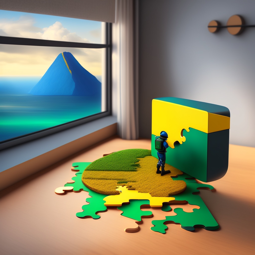 Lexica - An illustration of a black soldier solving a puzzle in the ...