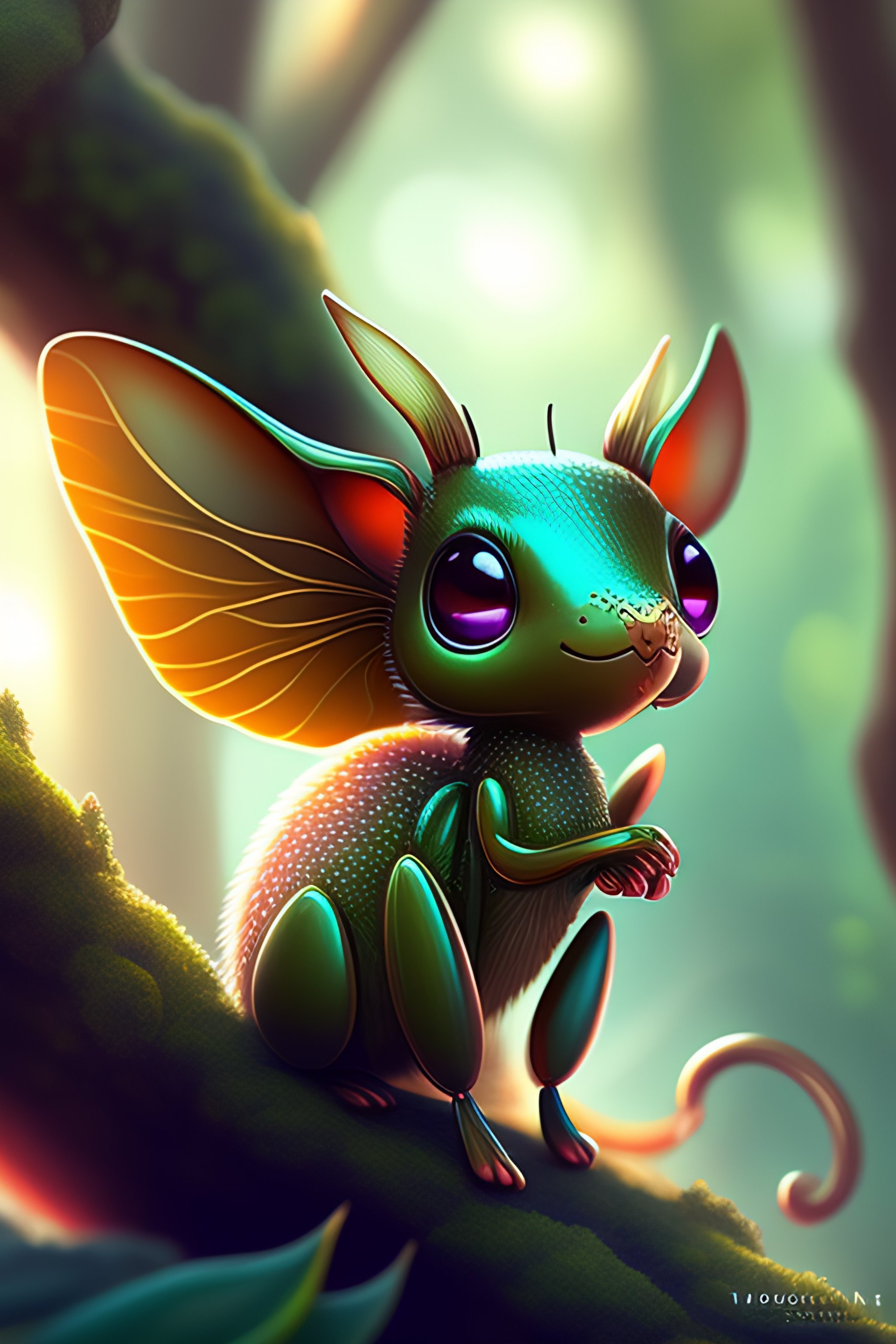 Lexica - A cute ant in the dreamy forest, fantasy, dreamlike, 8 k ...