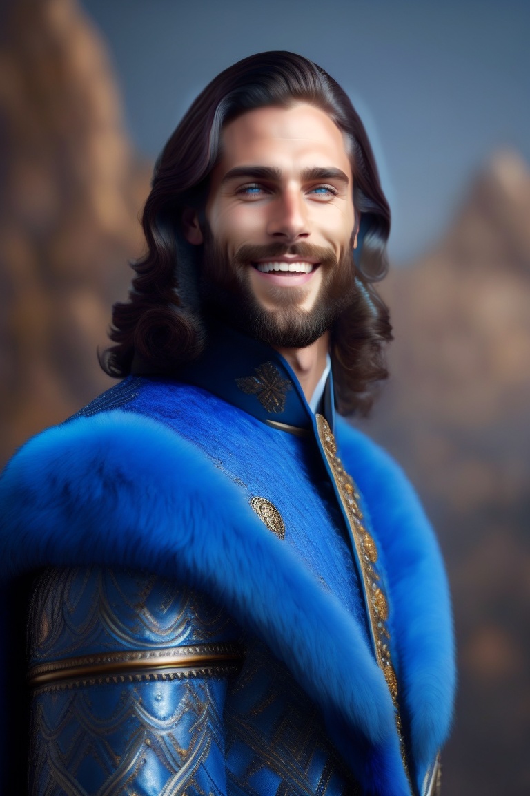 Lexica - Stunningly handsome Jesus Christ, smiling, shoulder length ...