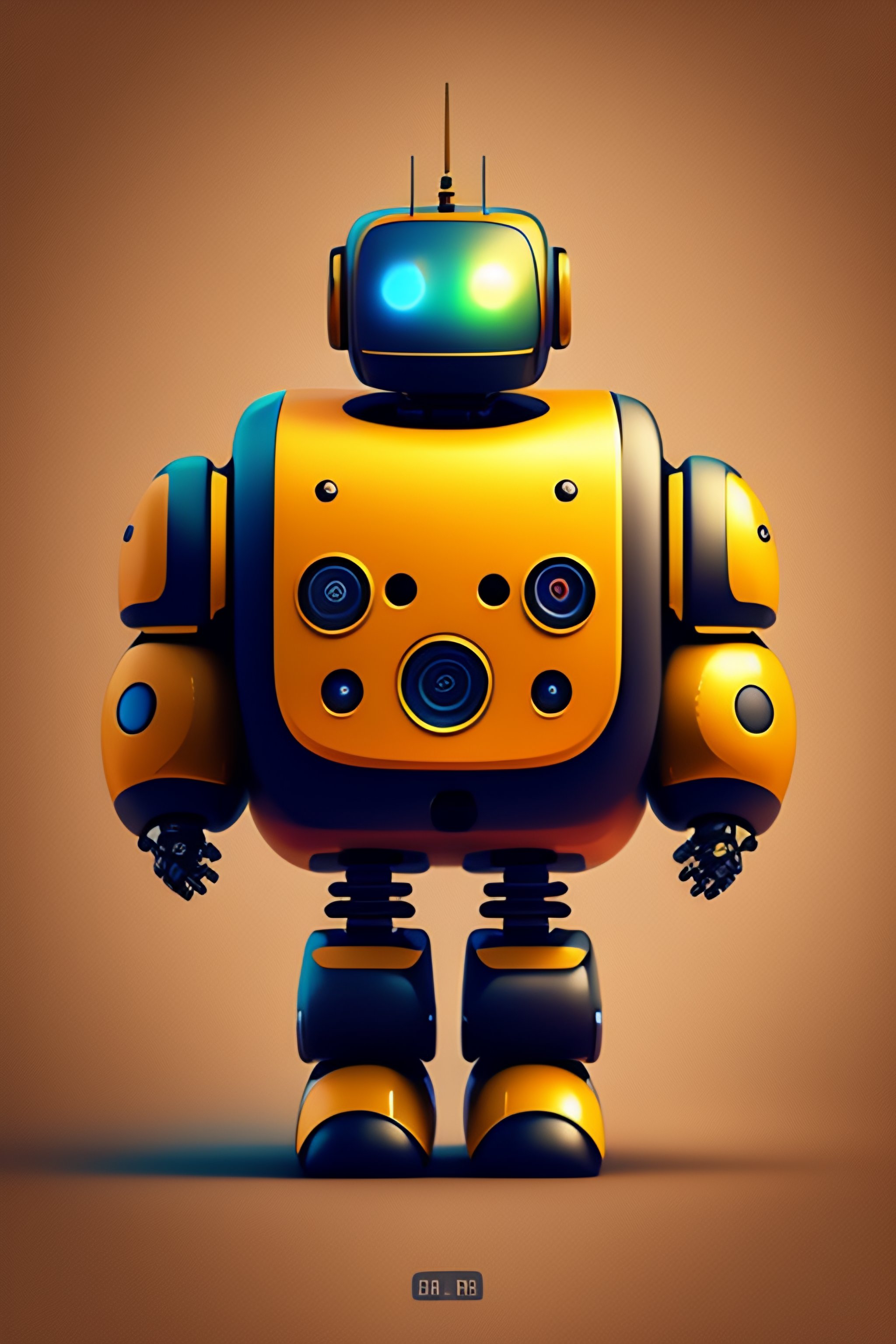 Lexica - An mascot robot, modern robot, round robot, logotype, icon ...