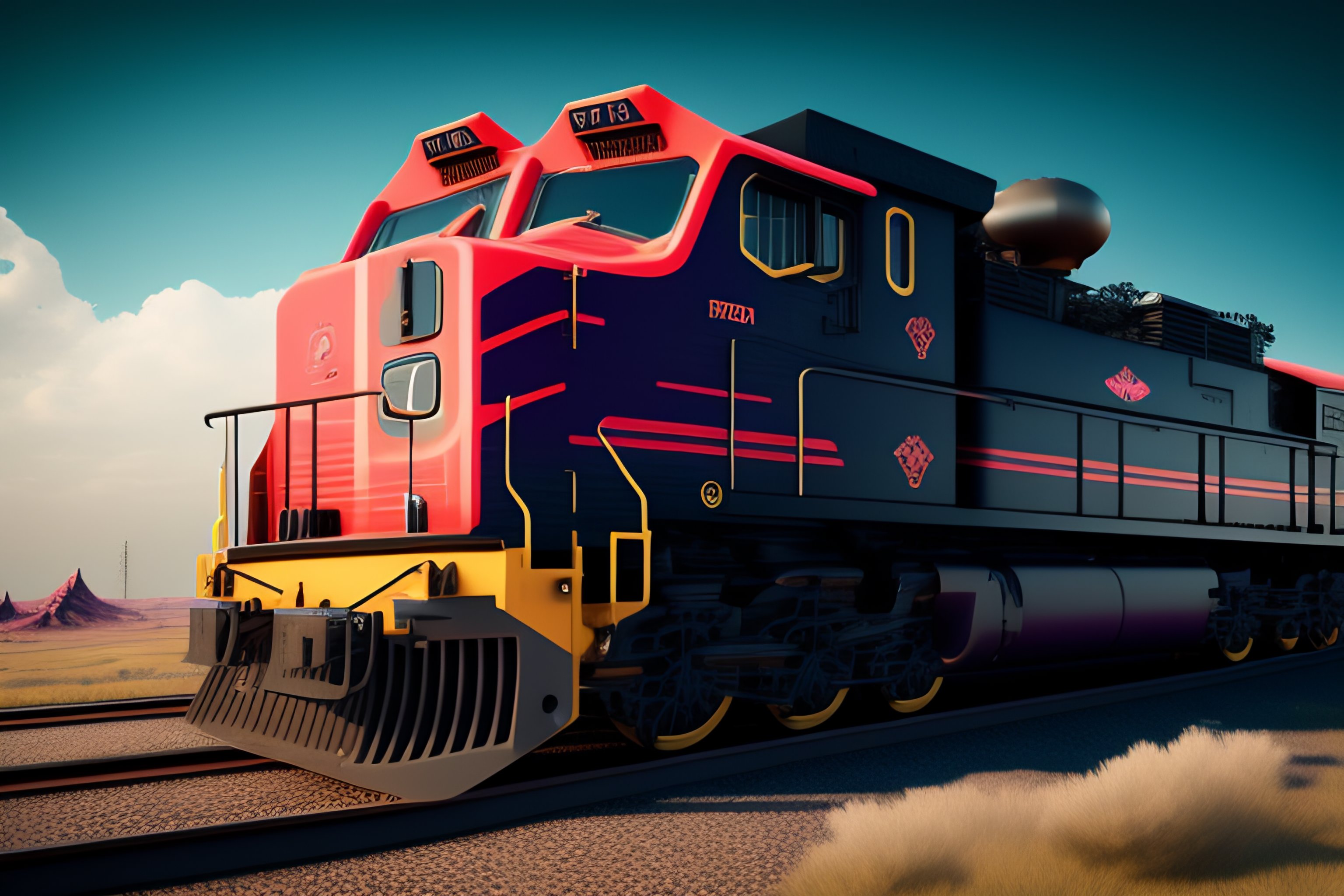 Lexica - Hyperdetailed cinematic portrait of an evil train mixed with a ...