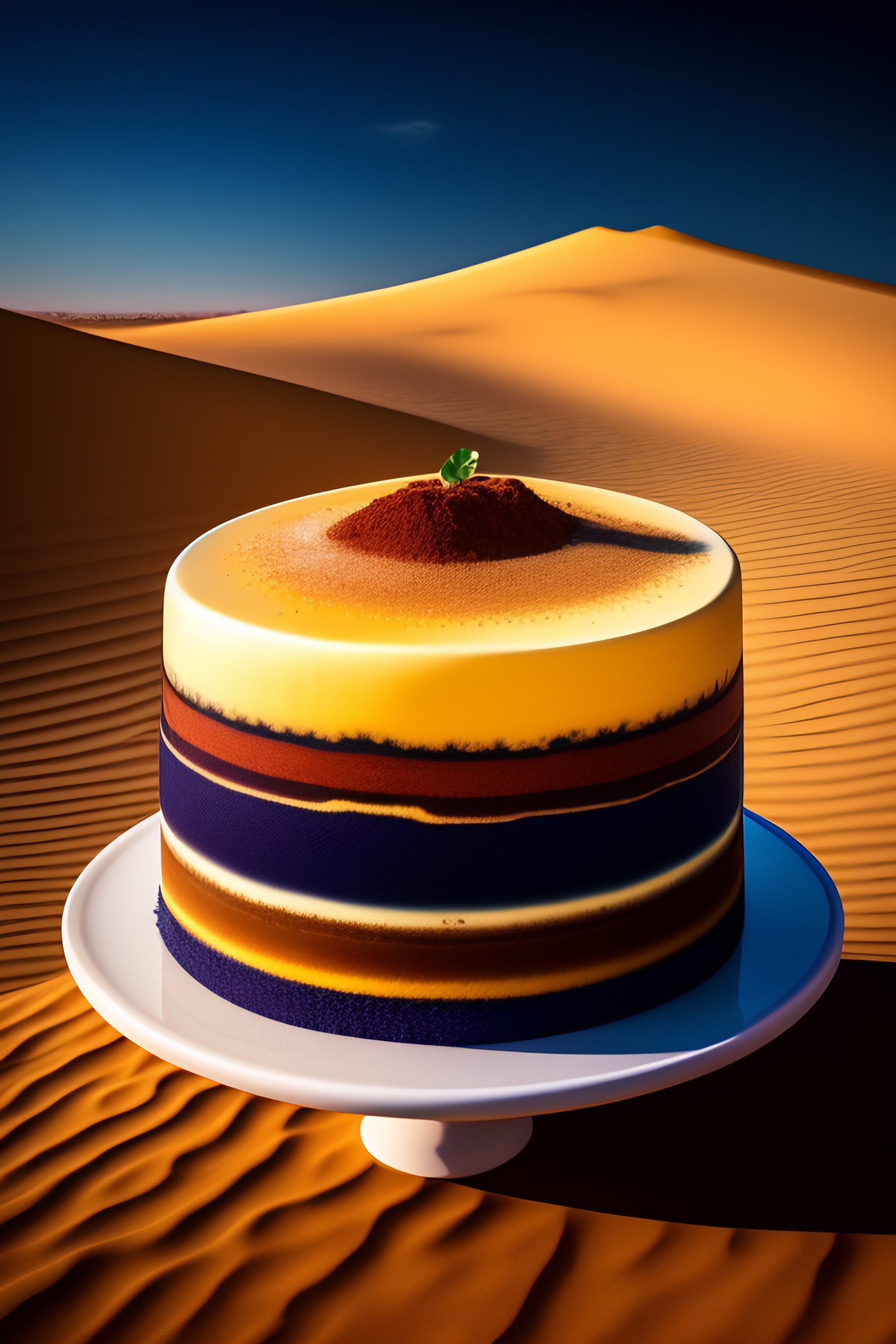 Lexica - Cake in the desert