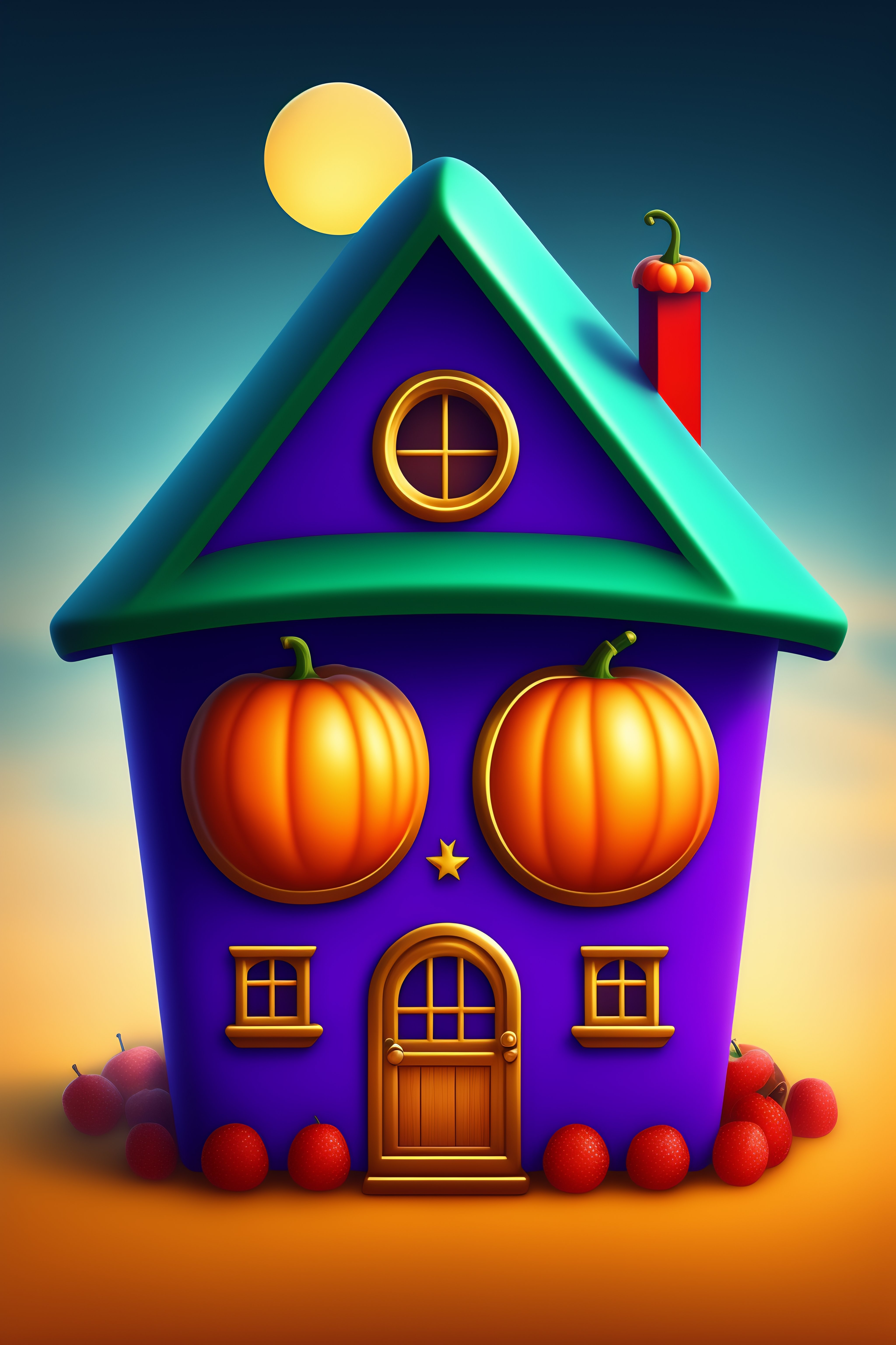 Lexica - IOS icon, hallowmas house