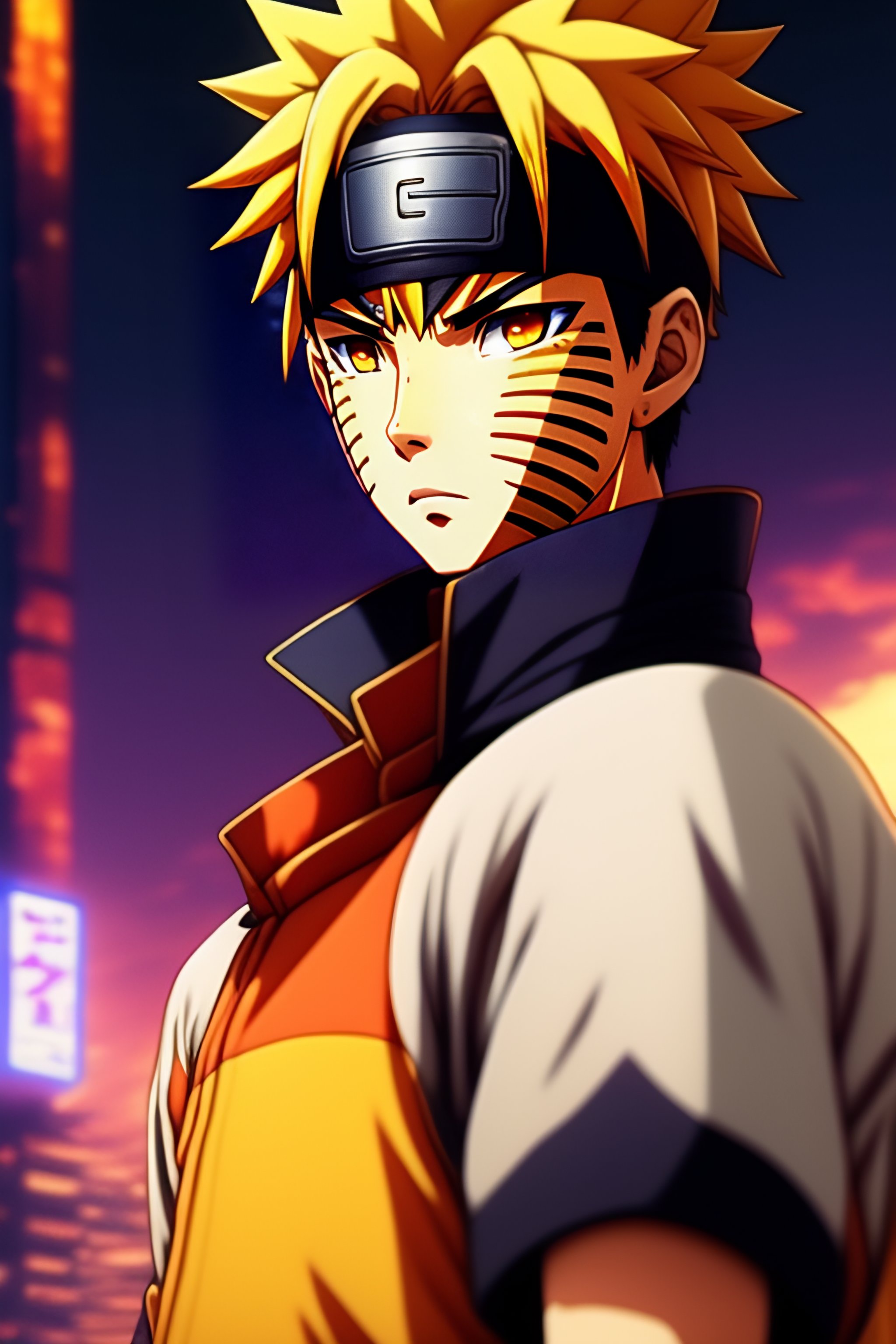 Lexica - Anime character Naruto wither Cairo in the mid-eighties