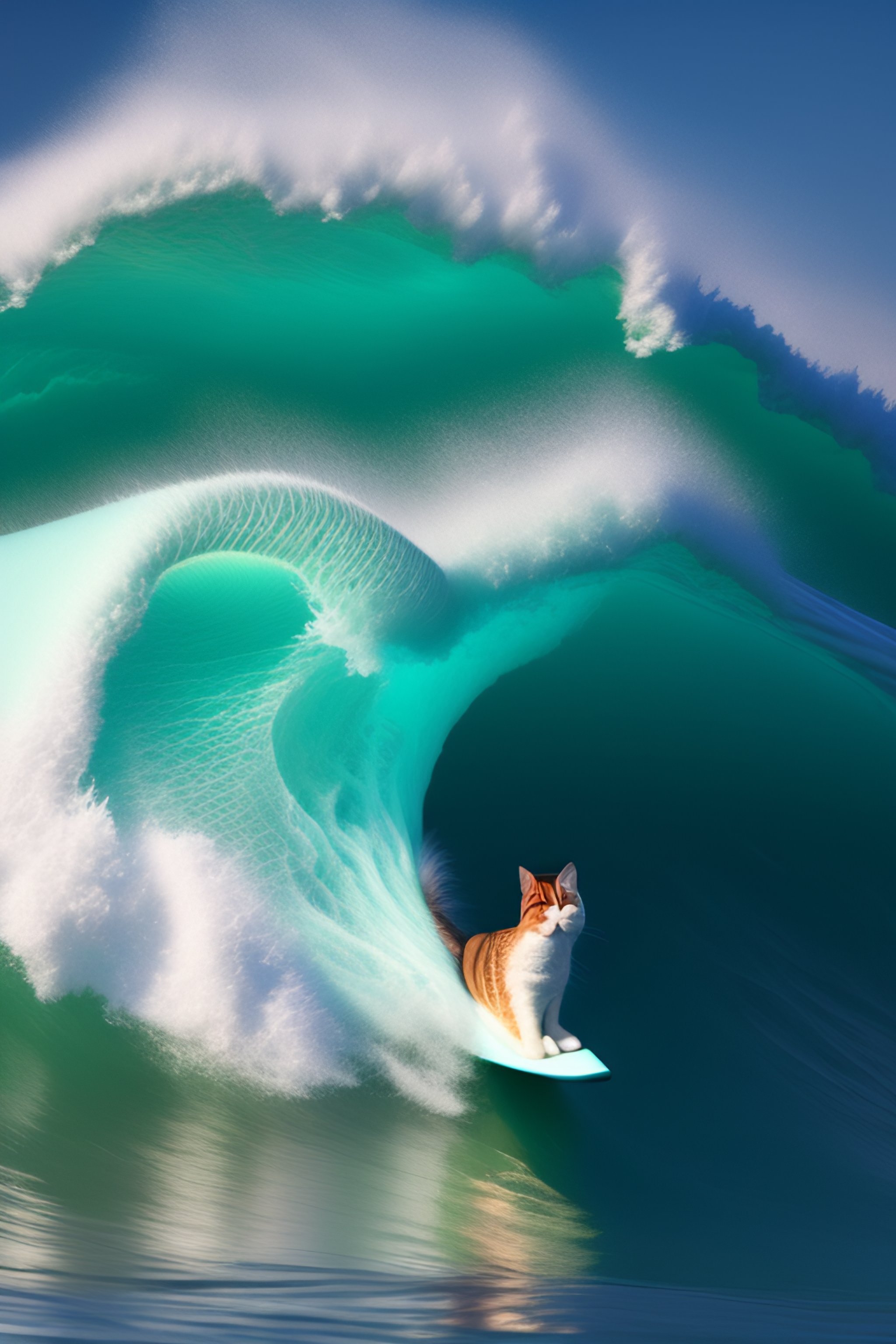 Lexica - Wonderful waves cat surfing