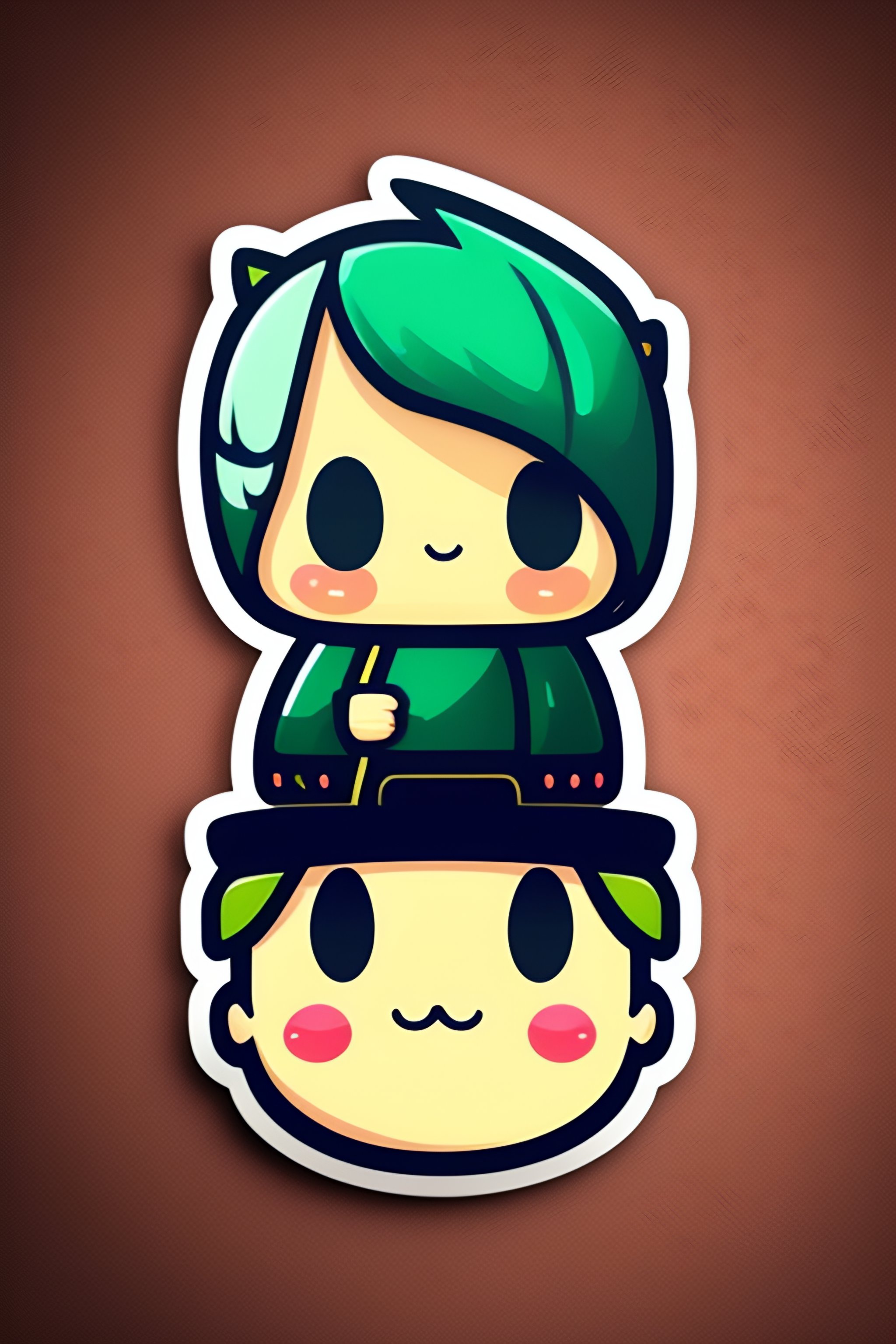 Lexica - Cute 2D Chibi street fhiters Style Stickers