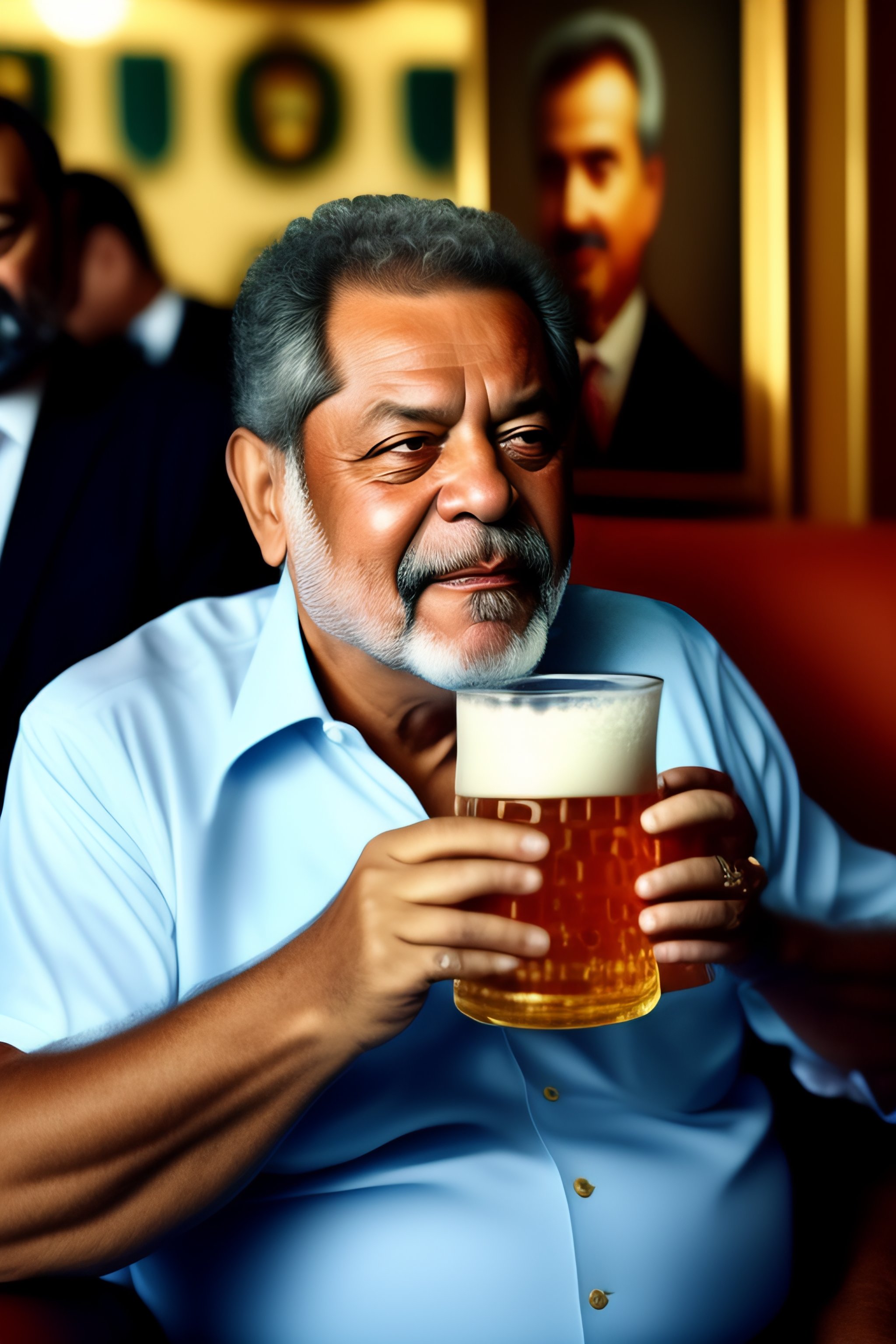 Lexica - Luiz inacio lula da silva drinking a beer