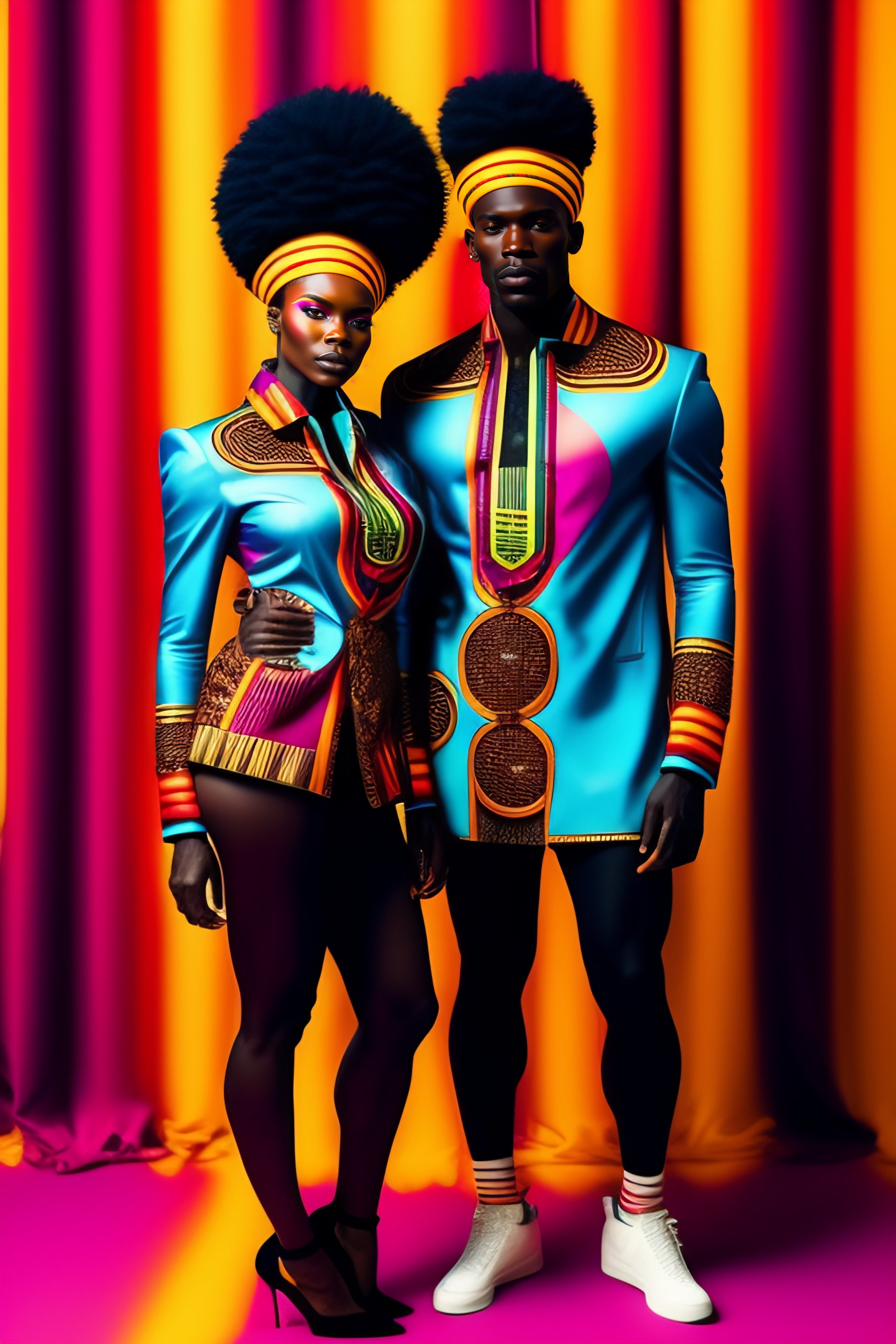 Lexica - Afro dandy, athletic shape, neither man nor monkey, 80's style ...