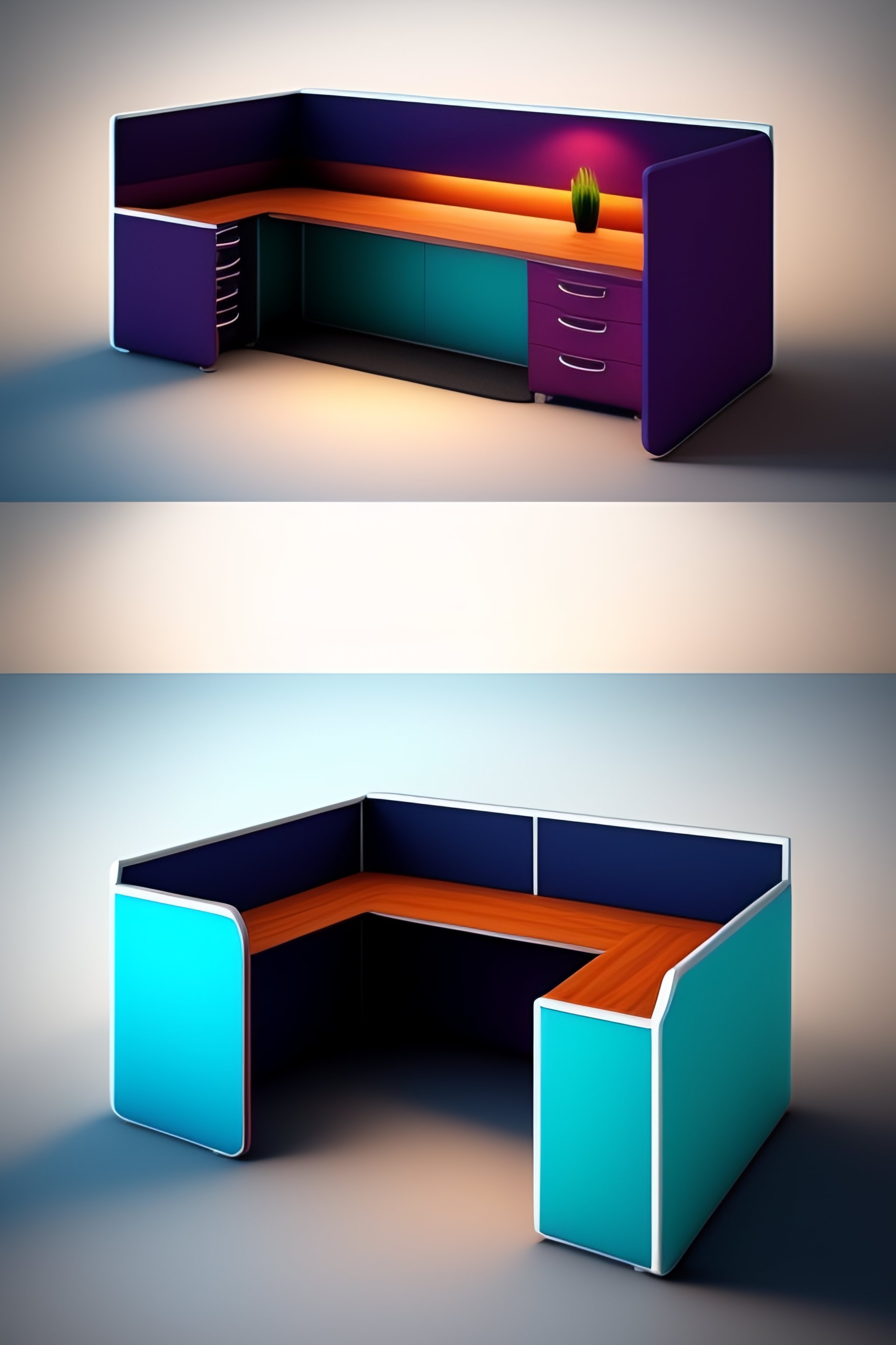 Lexica - Compact office booth for a single person, made from wooden and ...