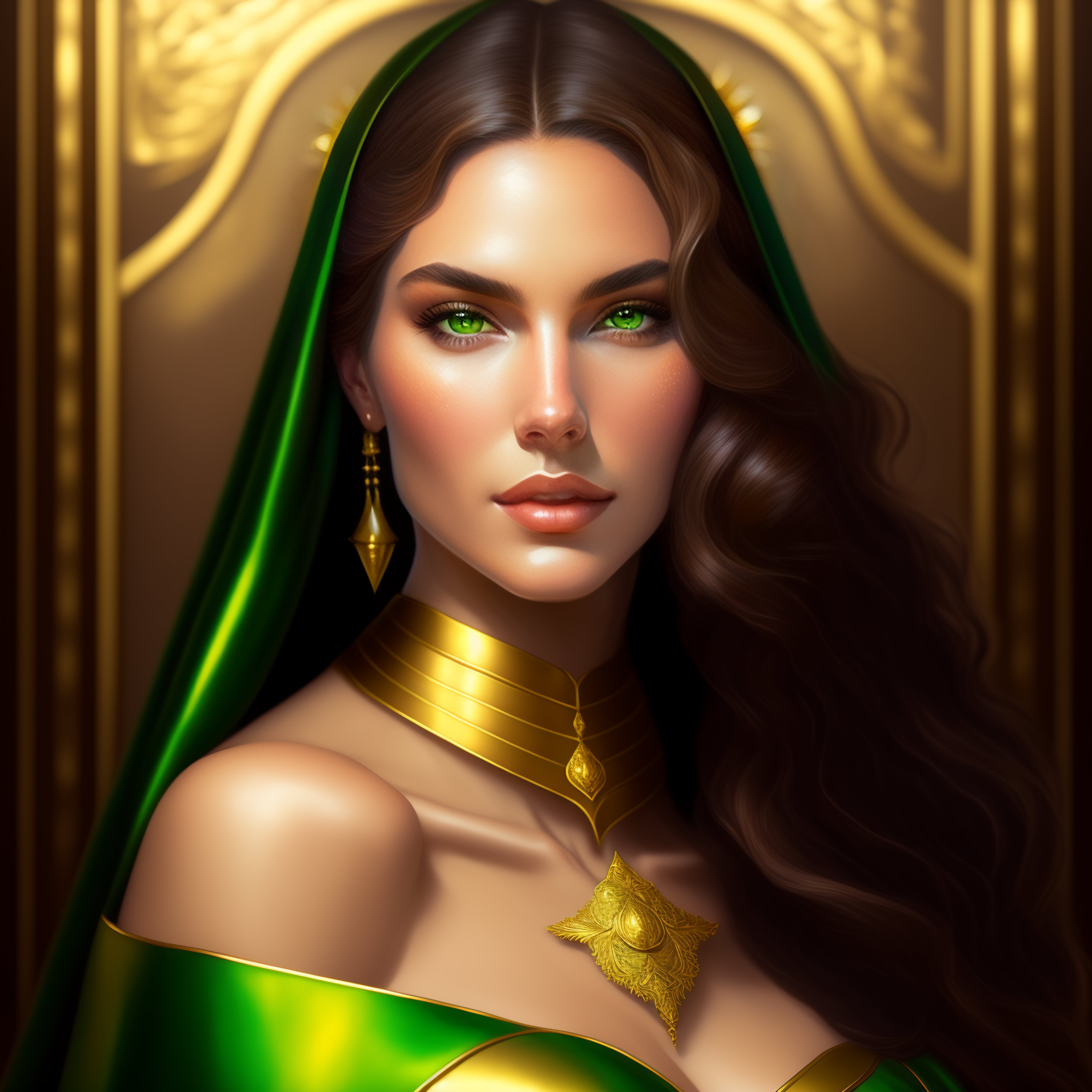 Lexica - Symmetry!! full body portrait of a shapely beautiful queen ...
