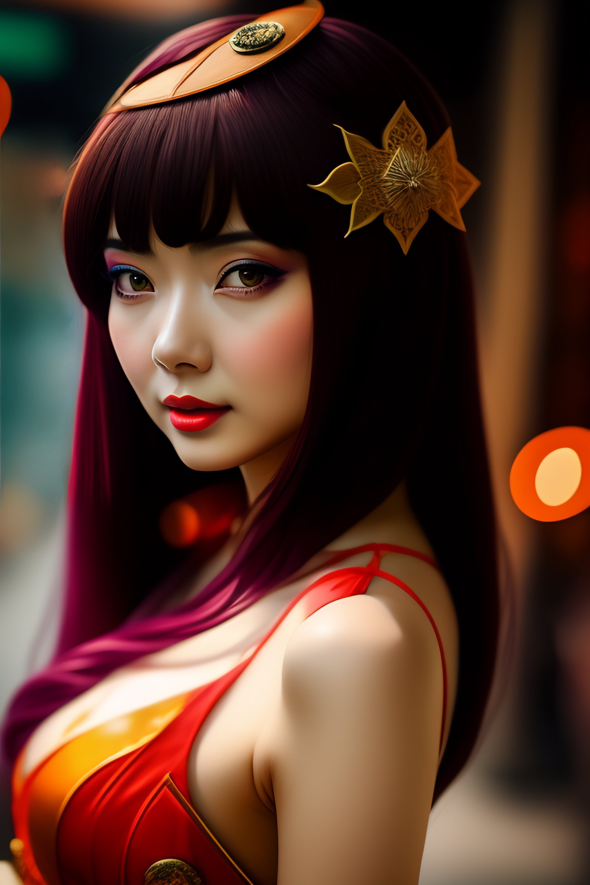 Lexica - Cosplay, Cosplayer, cute woman, beautiful woman, Portrait, beautiful girl, Kanna ...