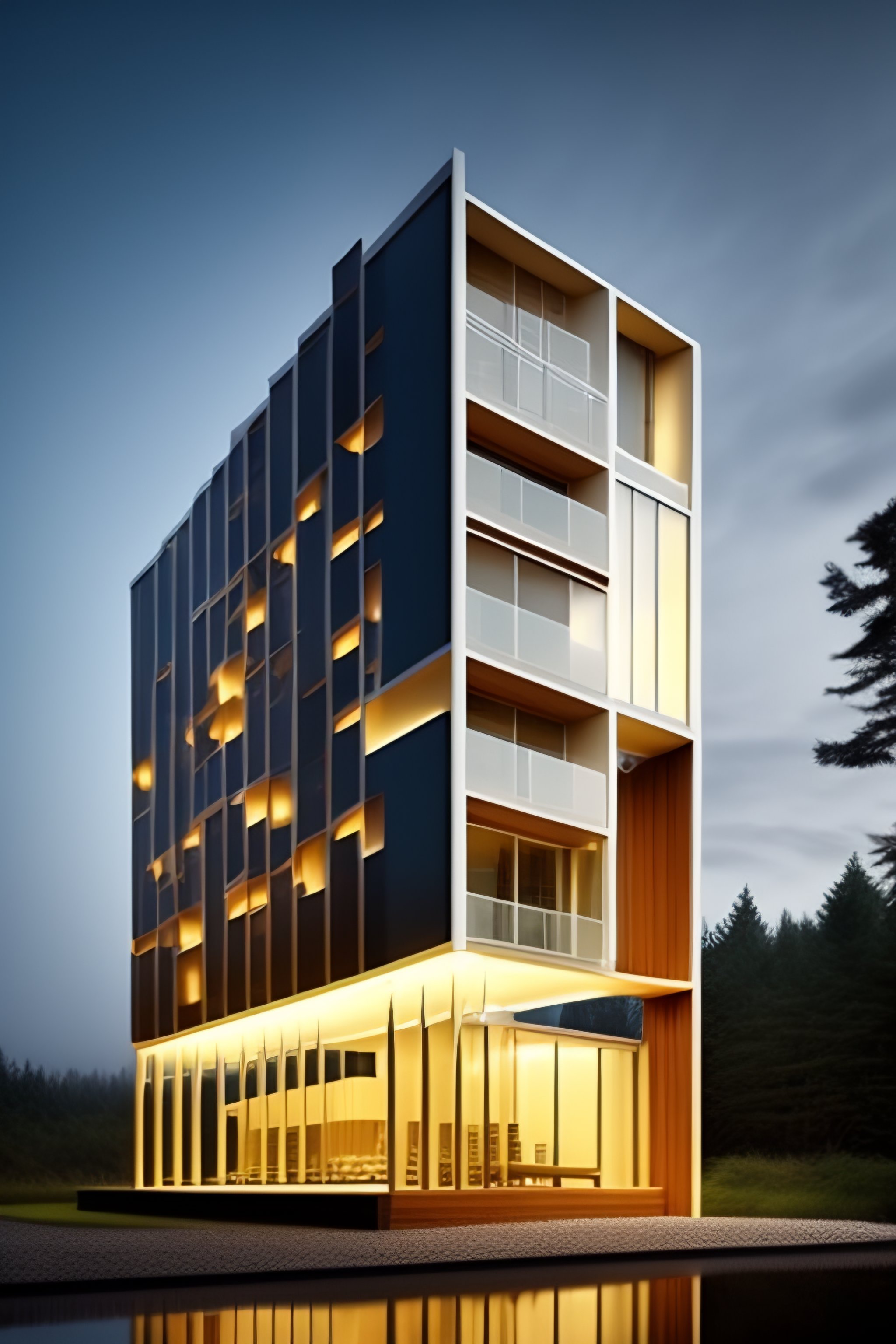 Lexica - New architecture that becomes popular in 2050 FOR hotels and ...