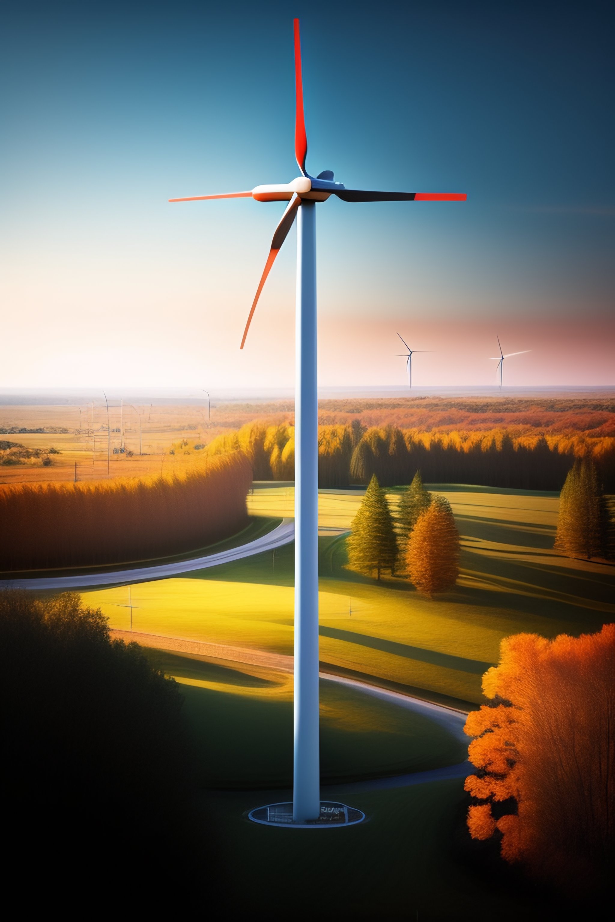 Lexica - Suburbs city wood future wind turbine