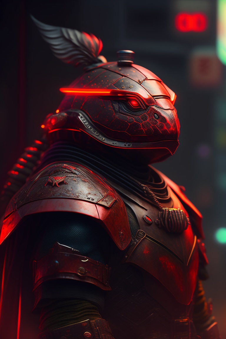 Lexica - Japan evil cyberpunk turtle portrait made of rusty iron, dark ...