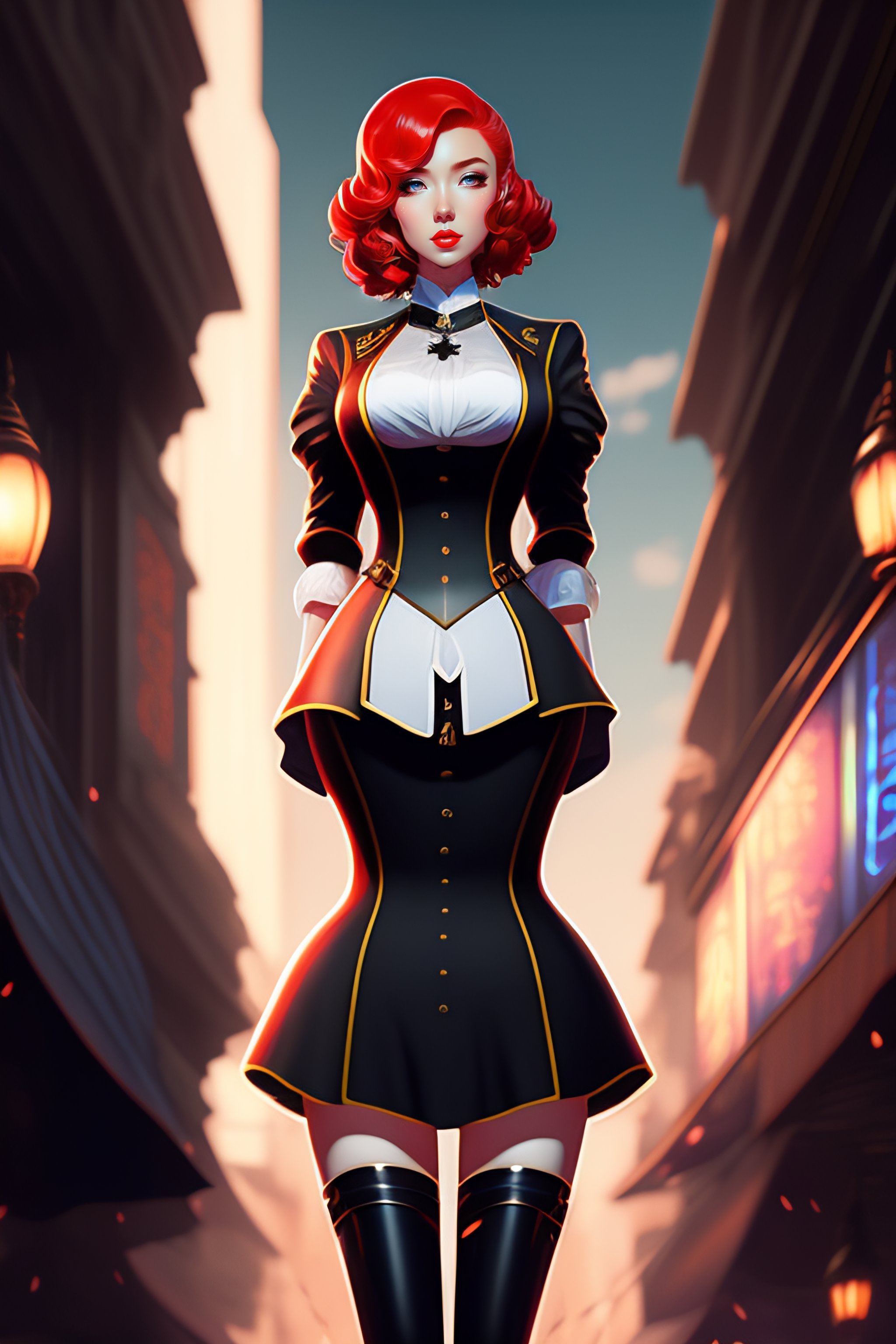 Lexica - Full body, viwe from below Scarlet Johansson as Elizabeth from ...