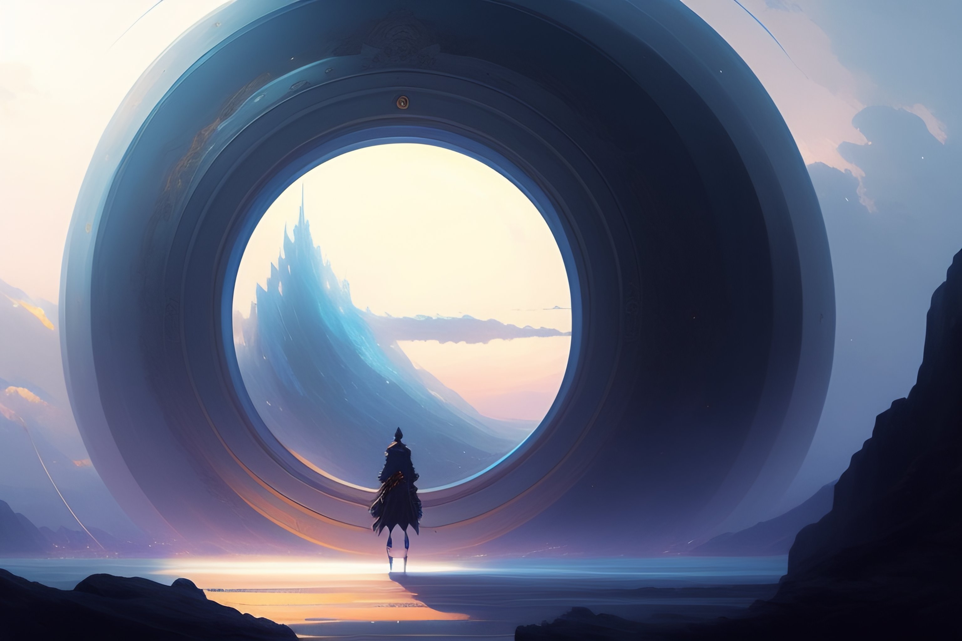 Lexica - Abyss,Magic Circle,machine, panoramic,perfect art, trending on ...