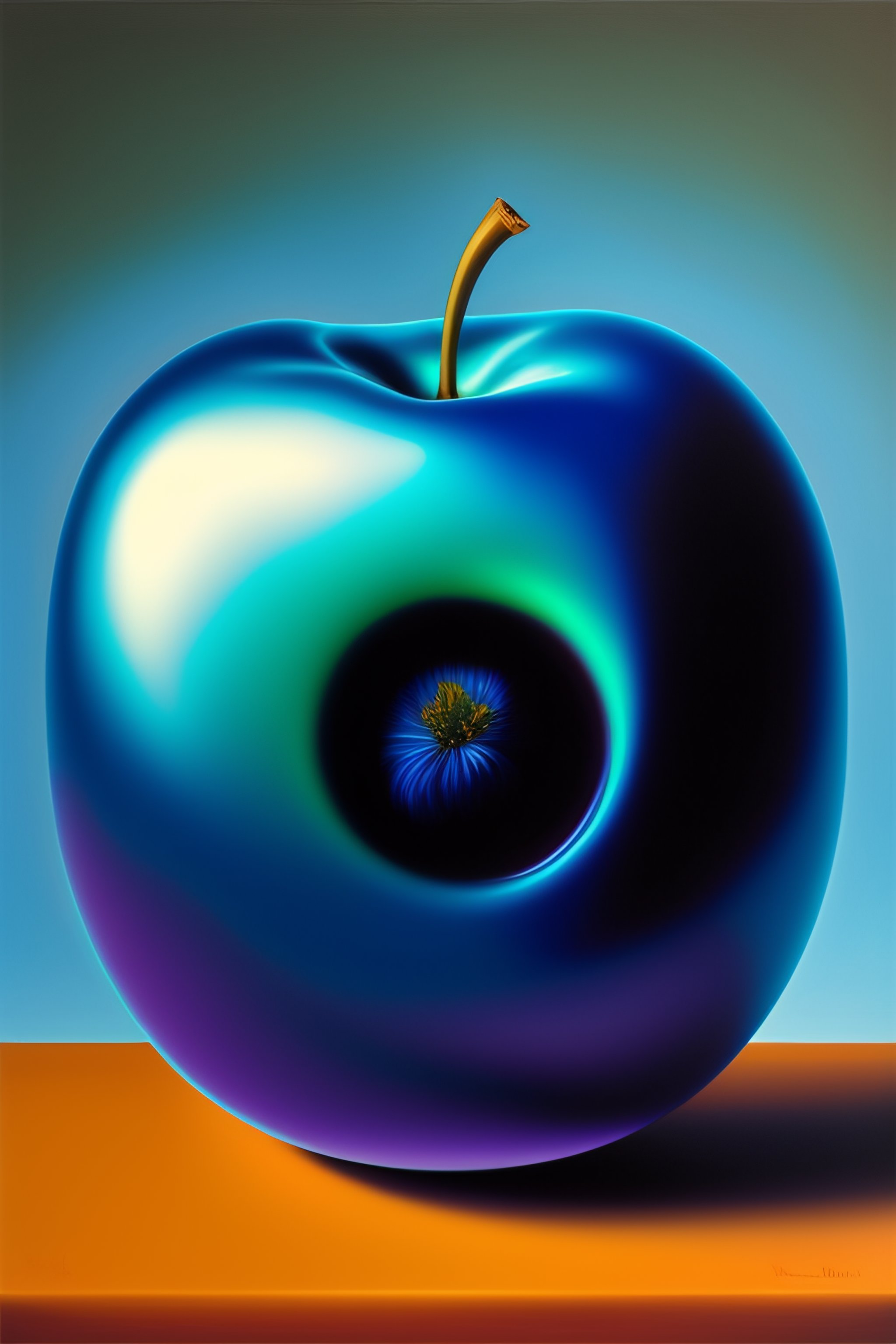Lexica - Niamh, blue apple, dali