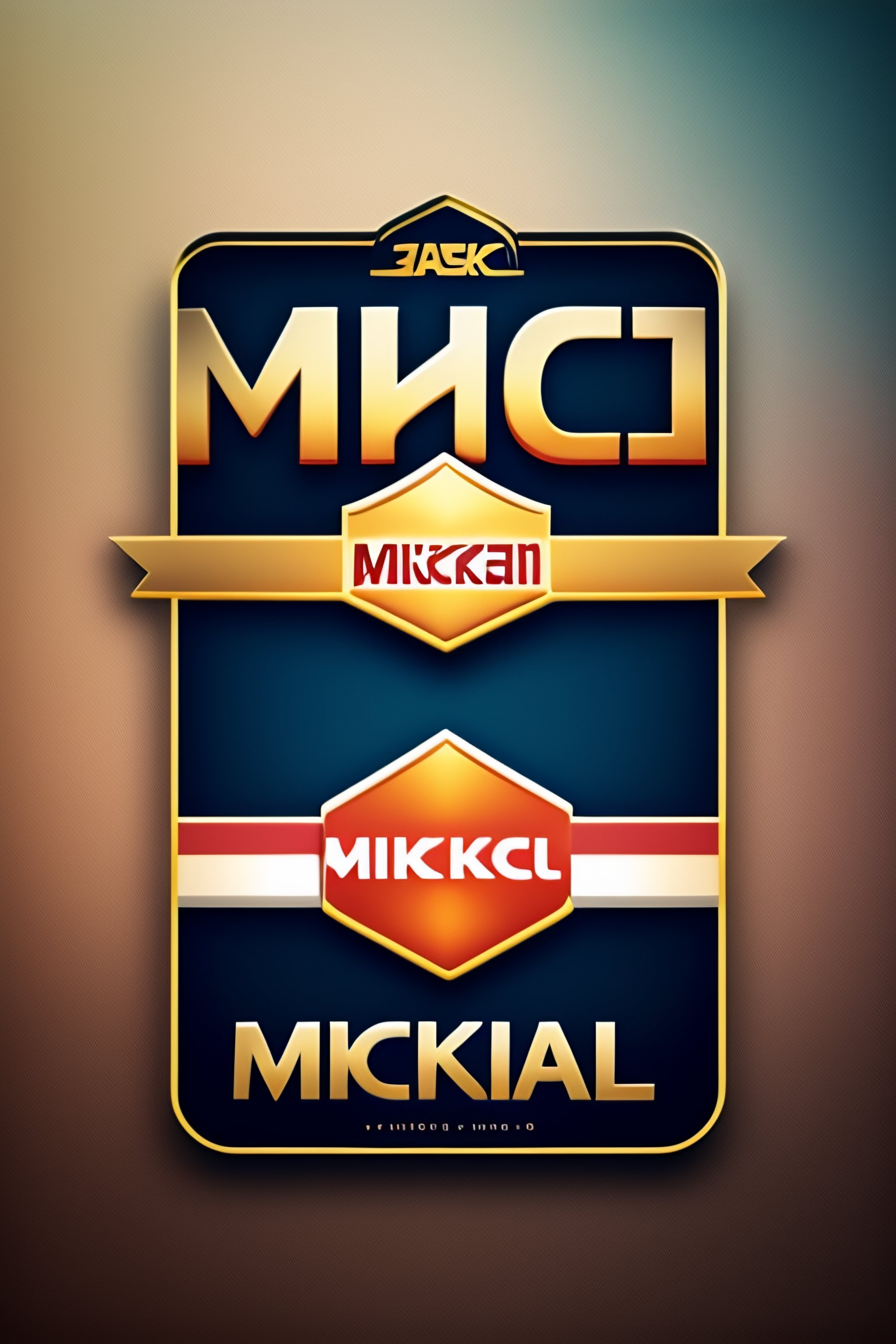 Lexica - Logo with the name mickael inside