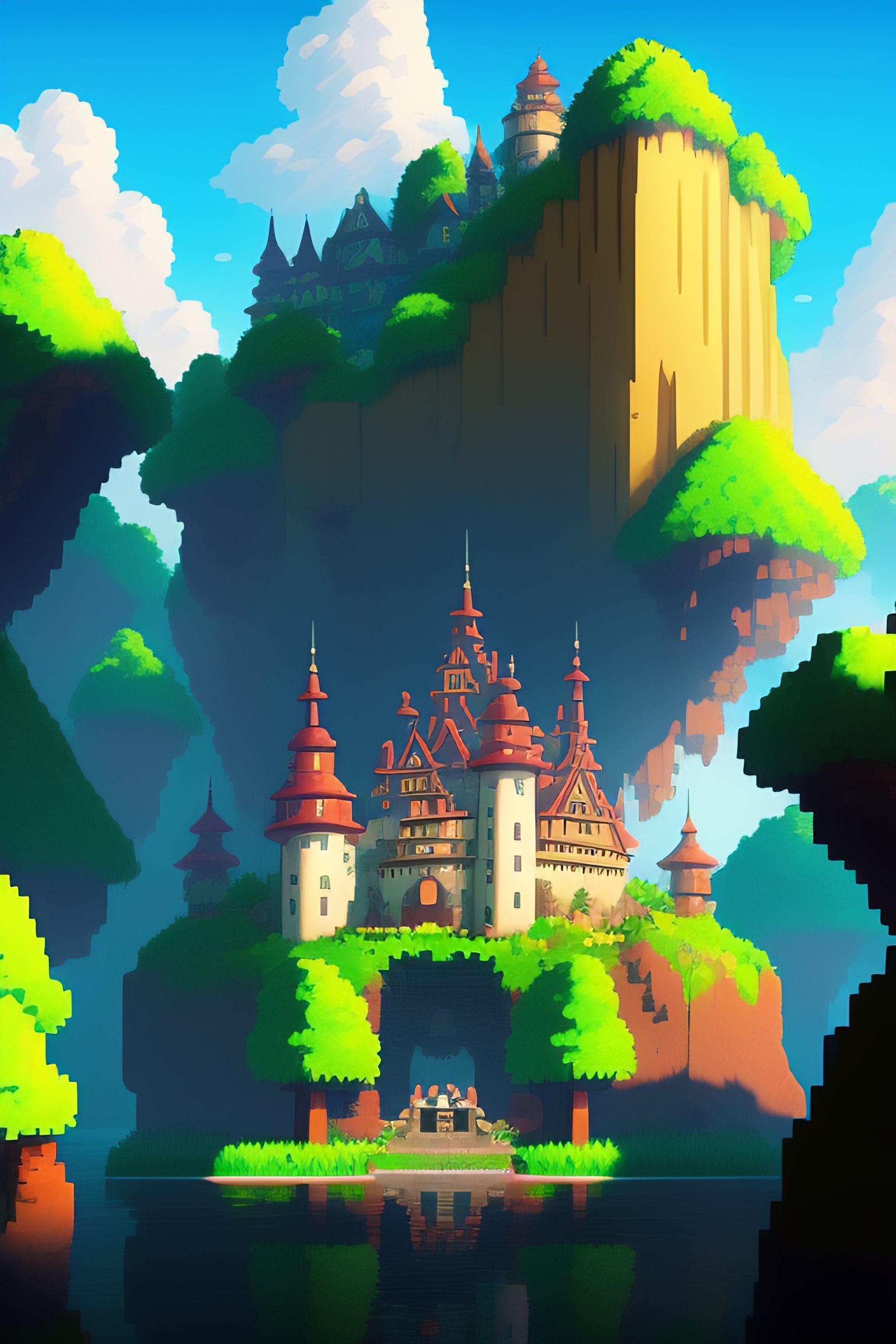 Lexica - Studio ghibli's, castle in the sky, minecraft, rebecca sugar, samb