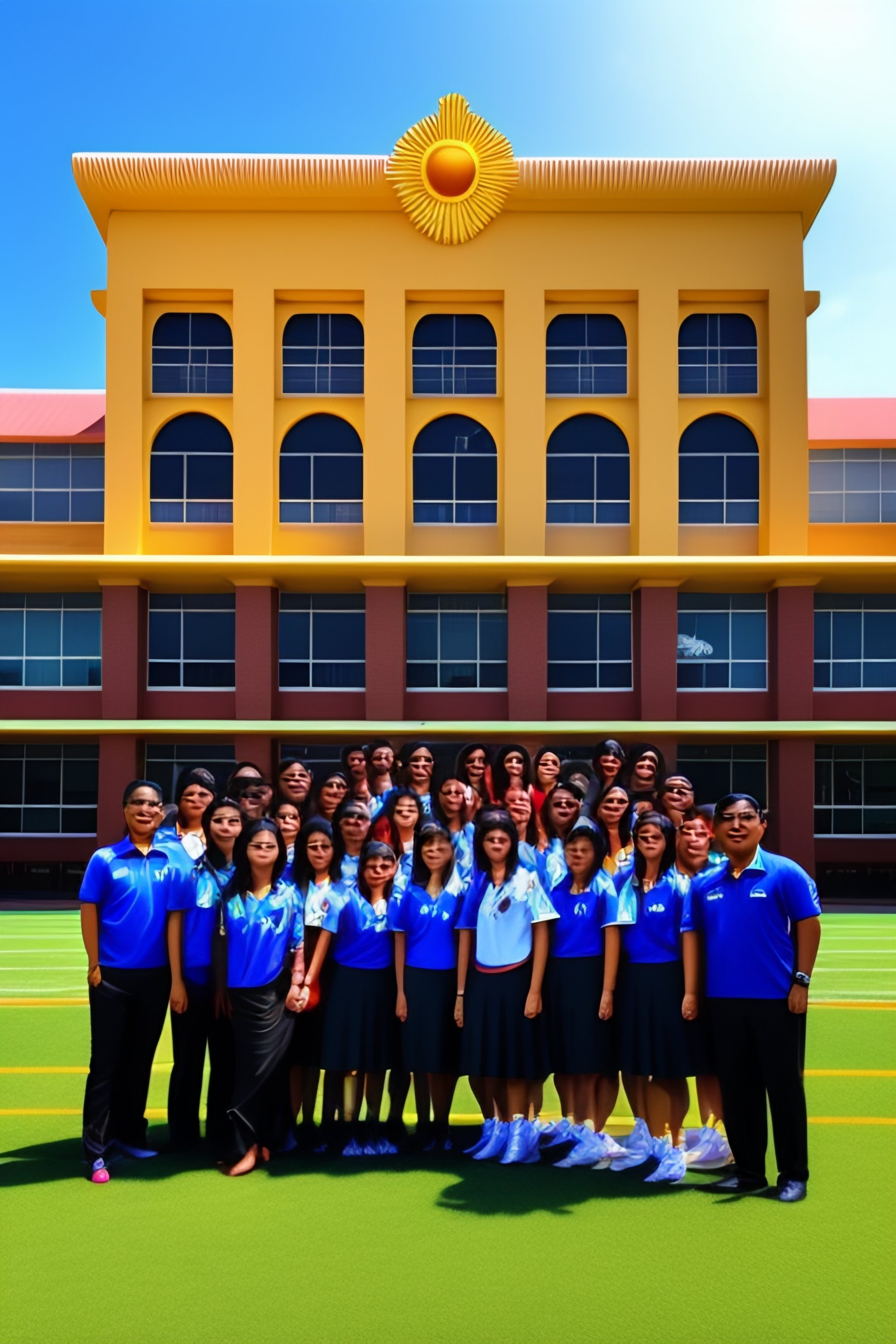 Lexica - A Philippine public school with happy teachers, students and ...