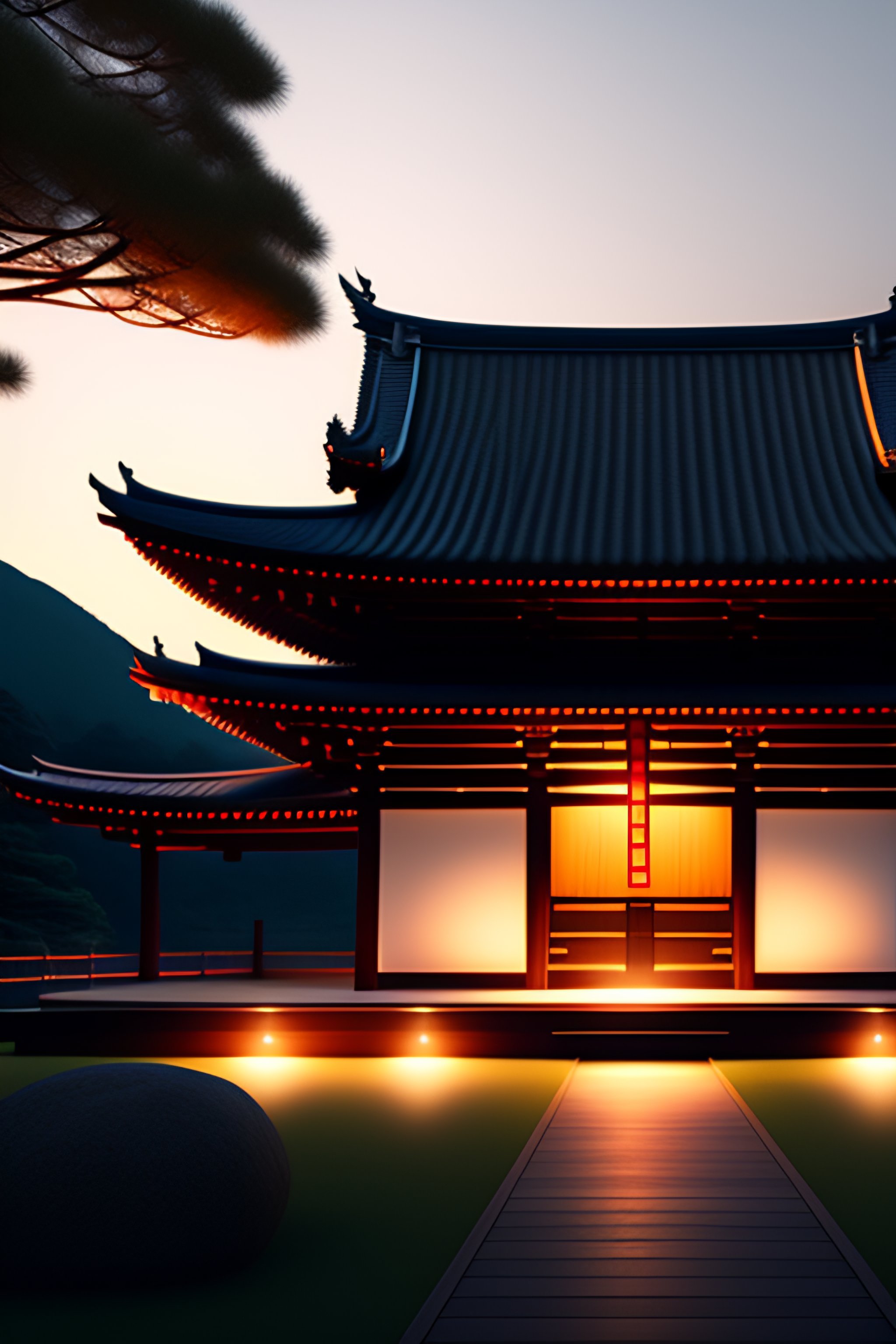 Lexica - Art image of amazing lighting surreal Dusk with japanese ...