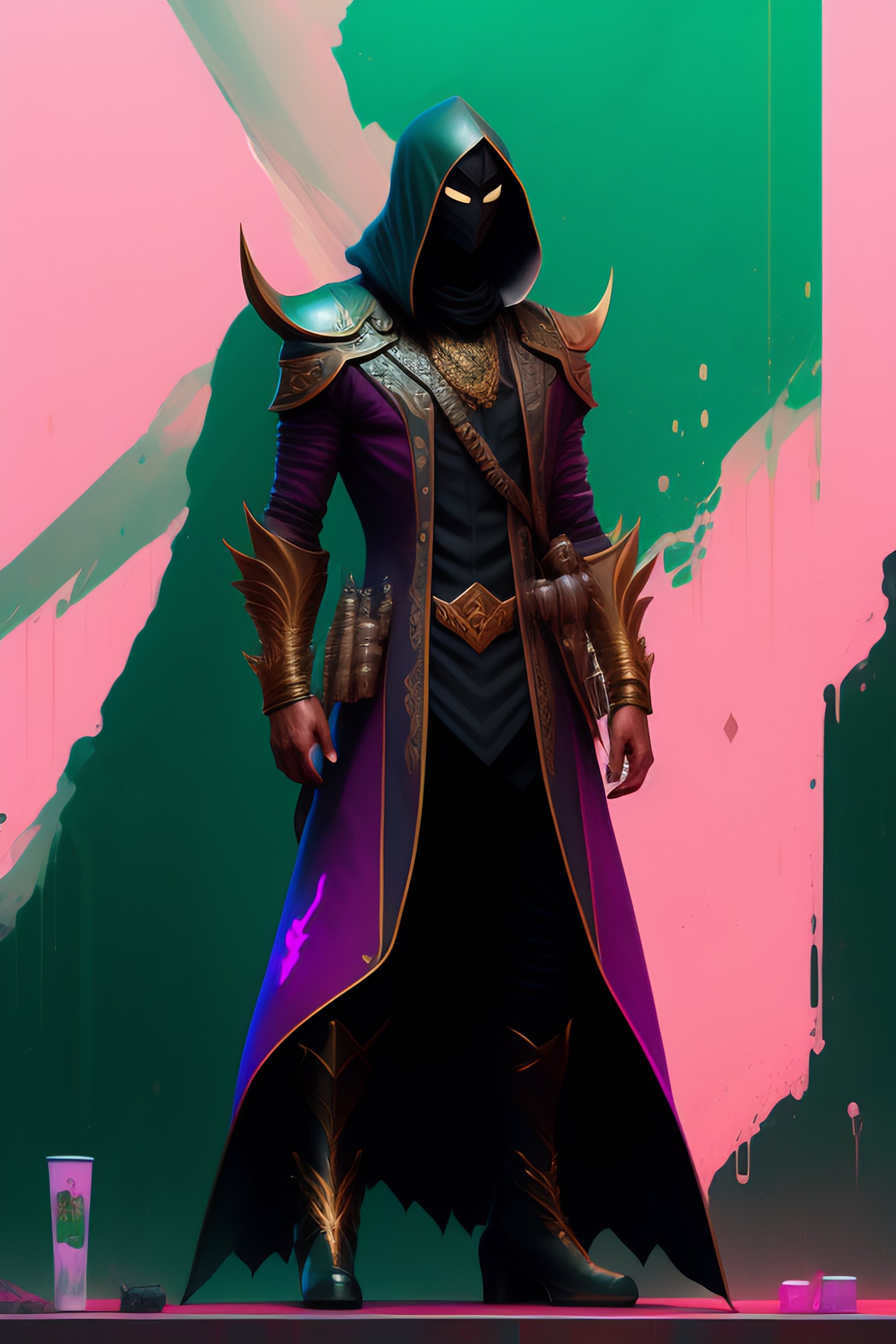 Lexica - Full body highly detailed portrait of a masked villain , by ...